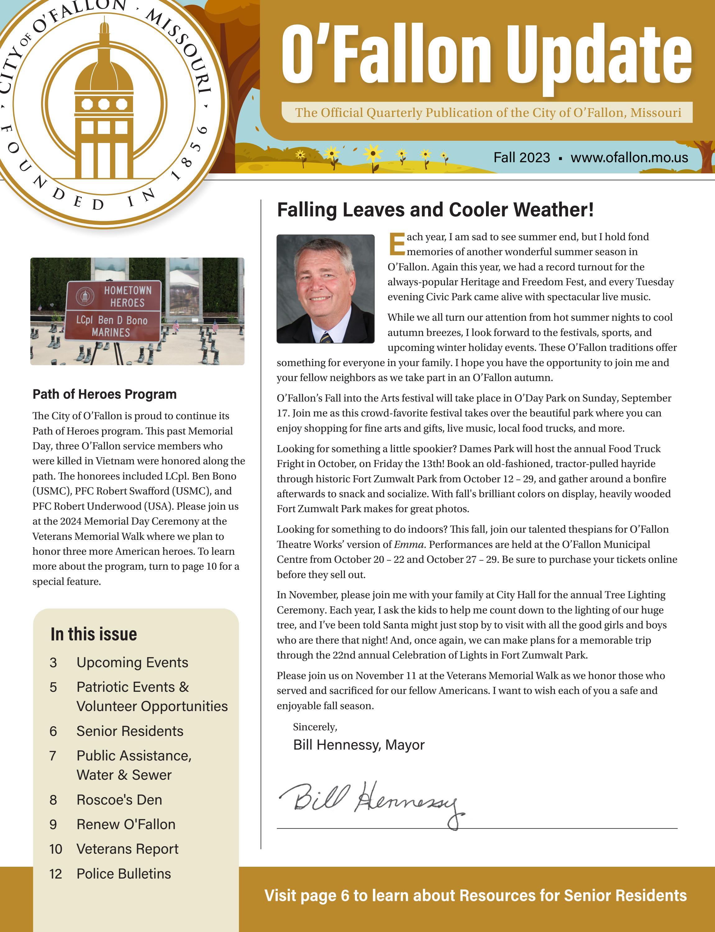 Fall 2023 City of O'Fallon Newsletter by City of O'Fallon - Issuu
