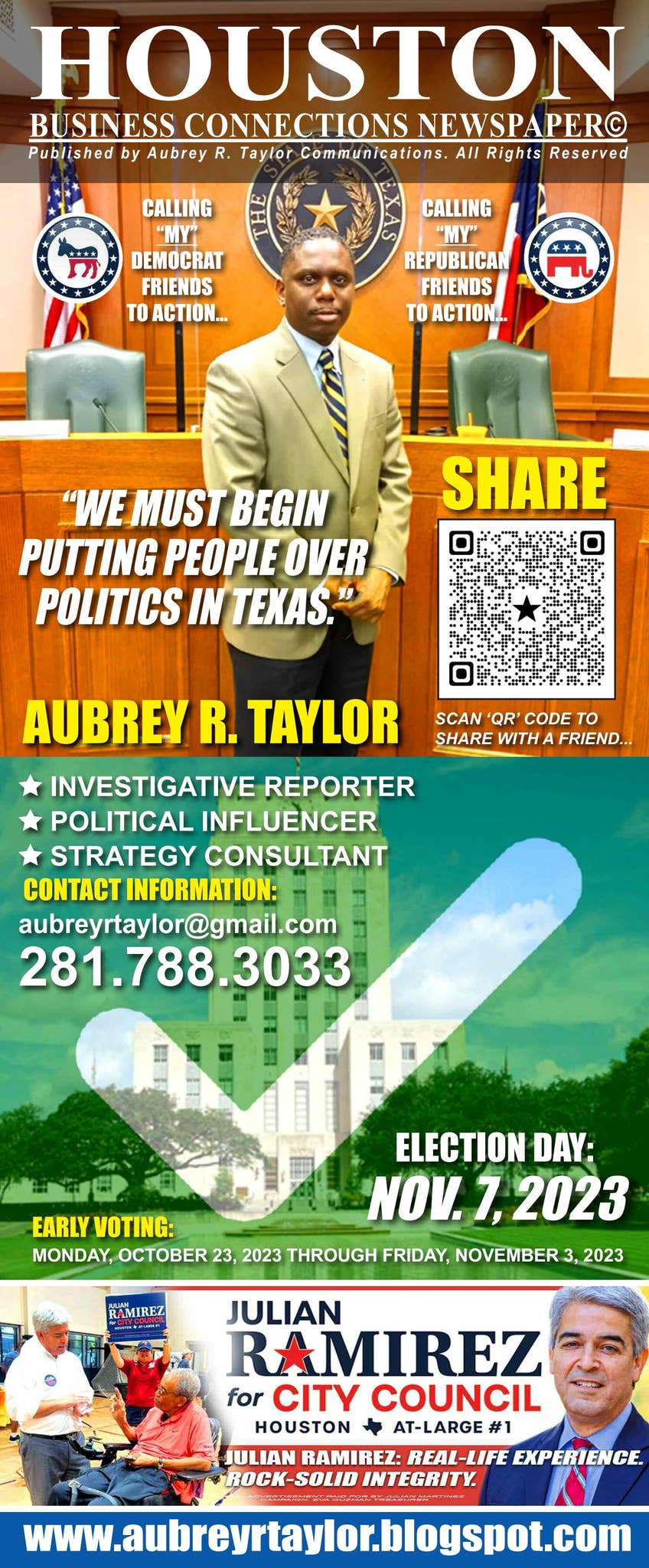 Julian Ramirez is running for Houston City Council At-Large Position #1 ...