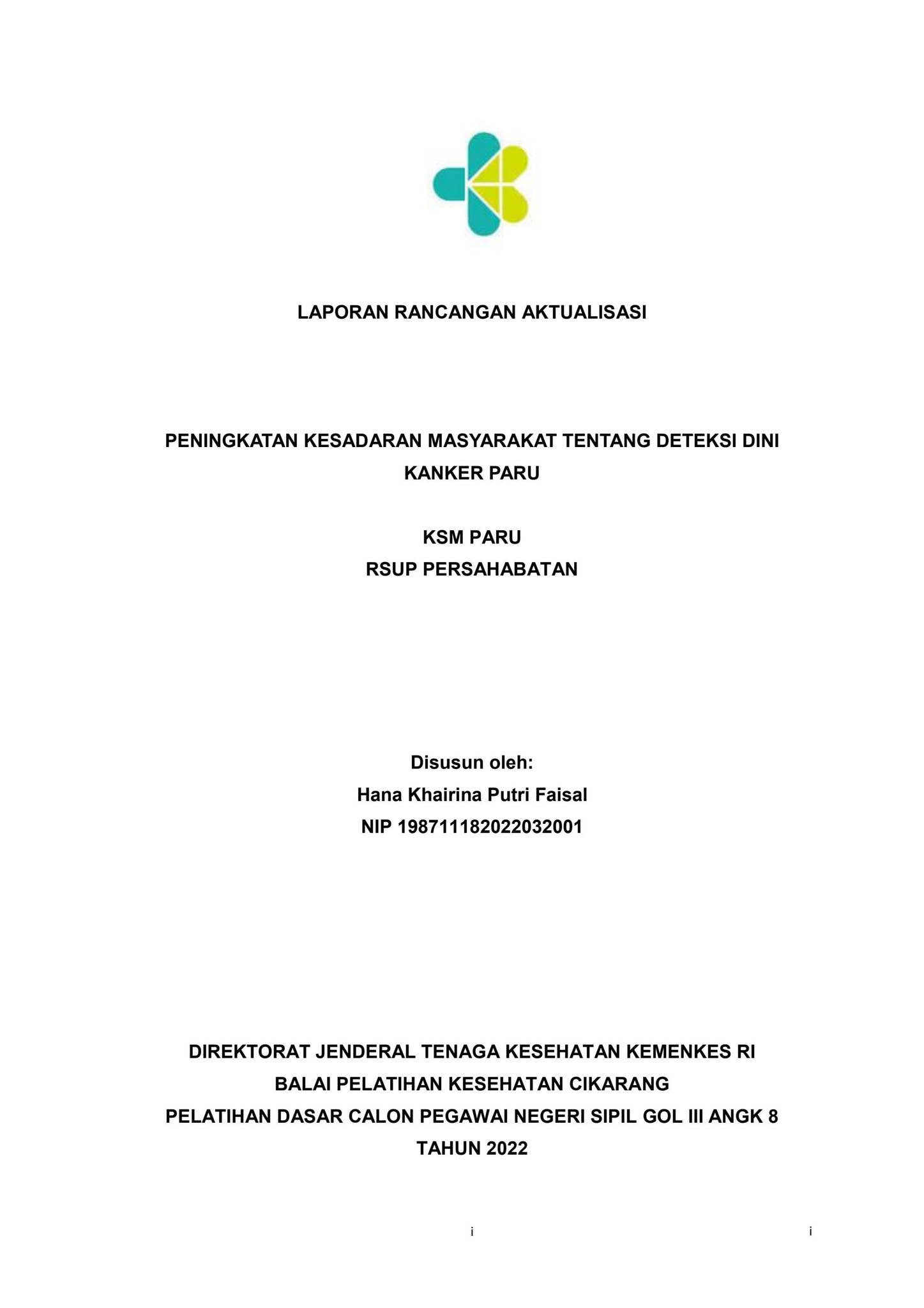 Peningkatan Kesadaran Masyarakat Tentang Deteksi Dini Kanker Paru KSM ...