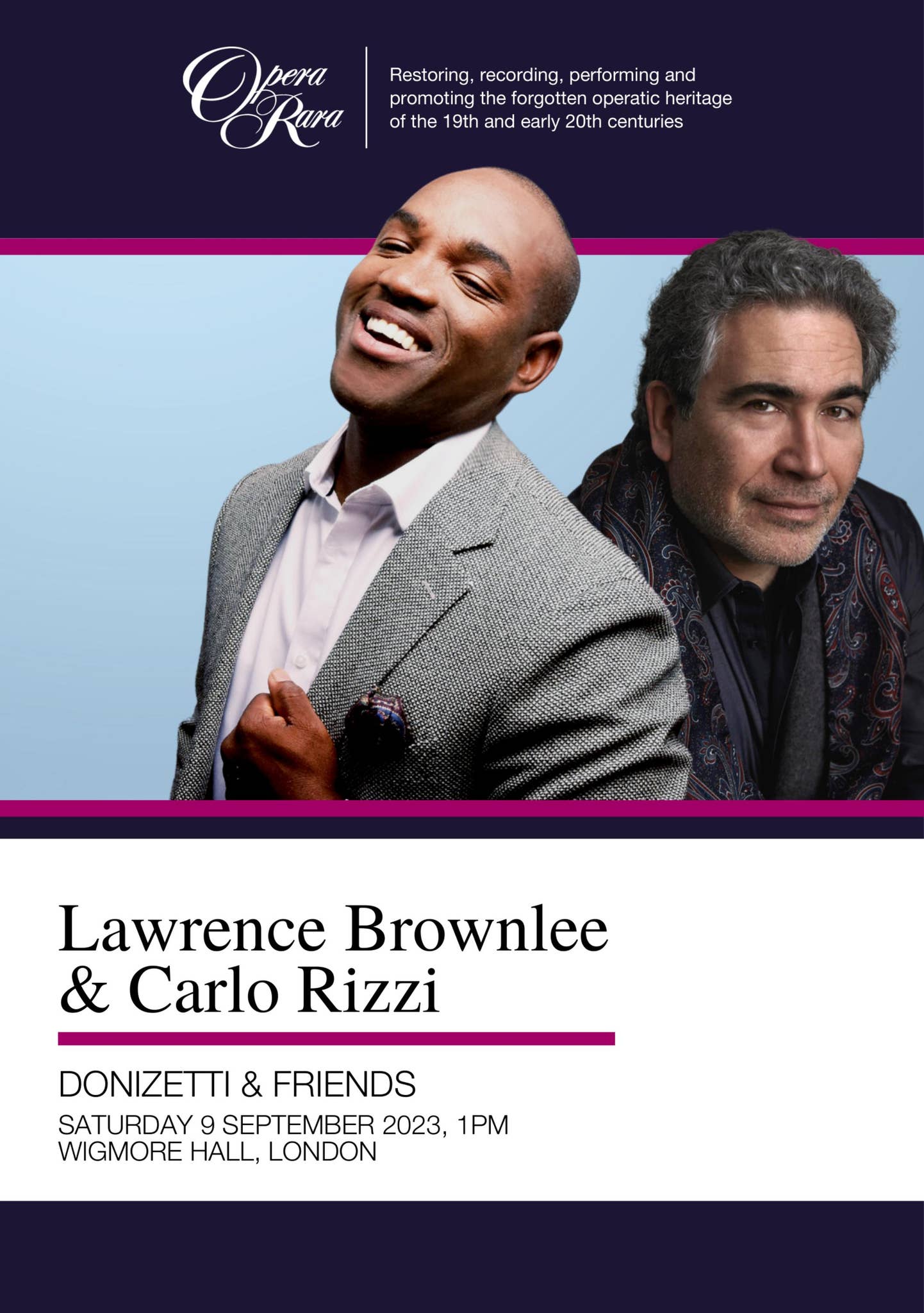Concert Programme: Lawrence Brownlee & Carlo Rizzi - Donizetti ...