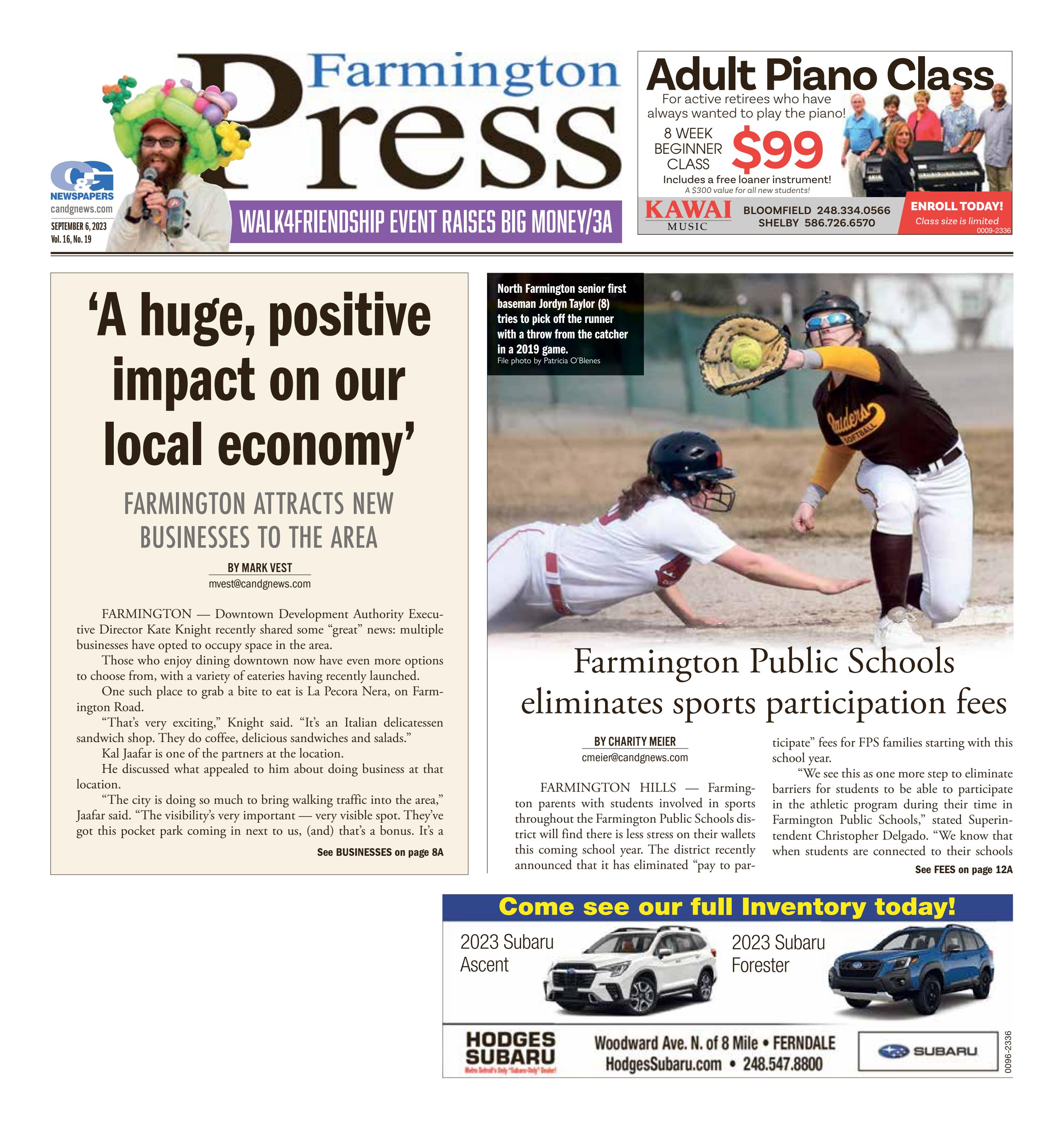 9/6/23 Farmington Press by C & G Newspapers - Issuu