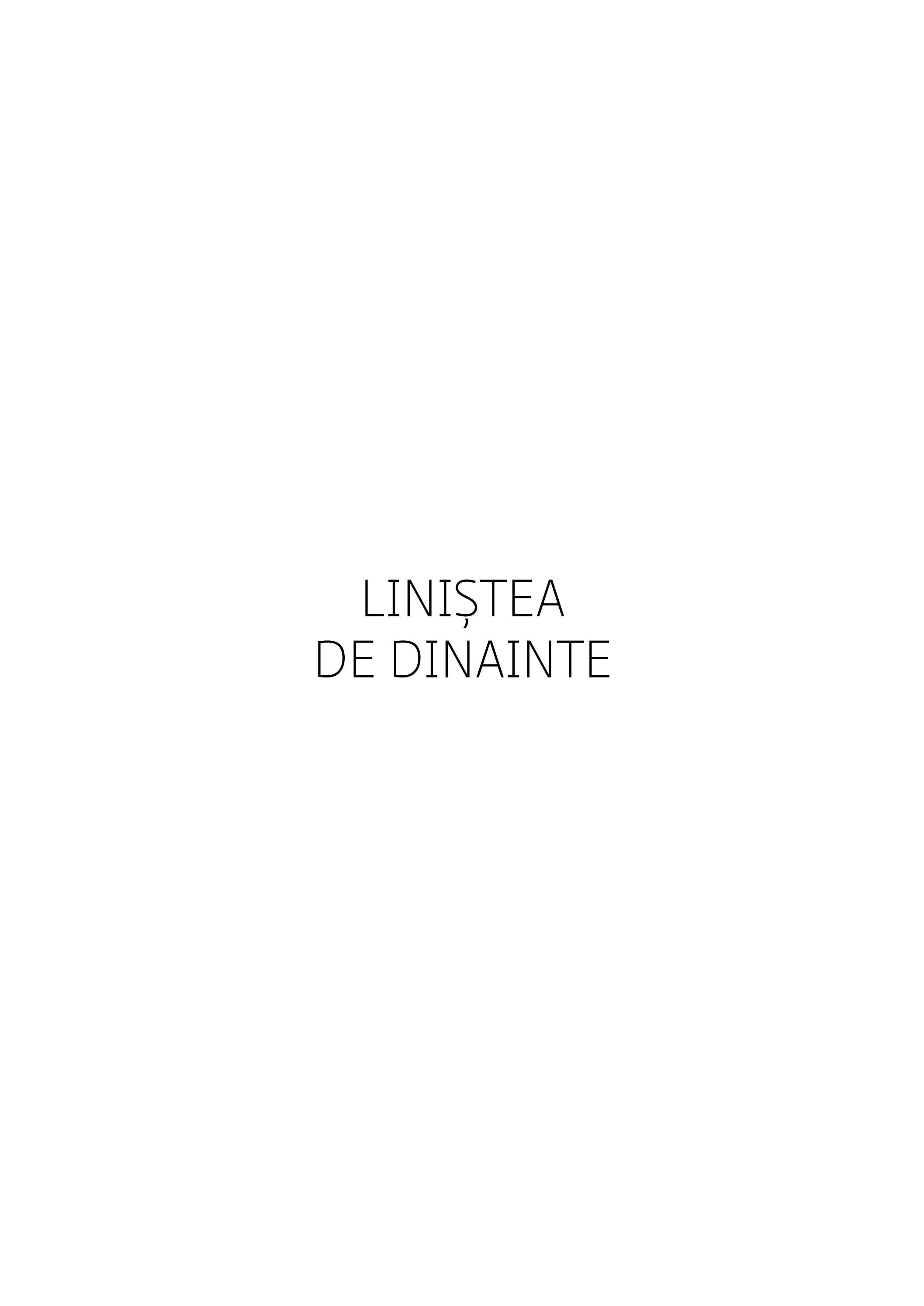 Linistea de dinainte by Editura Publica - Issuu