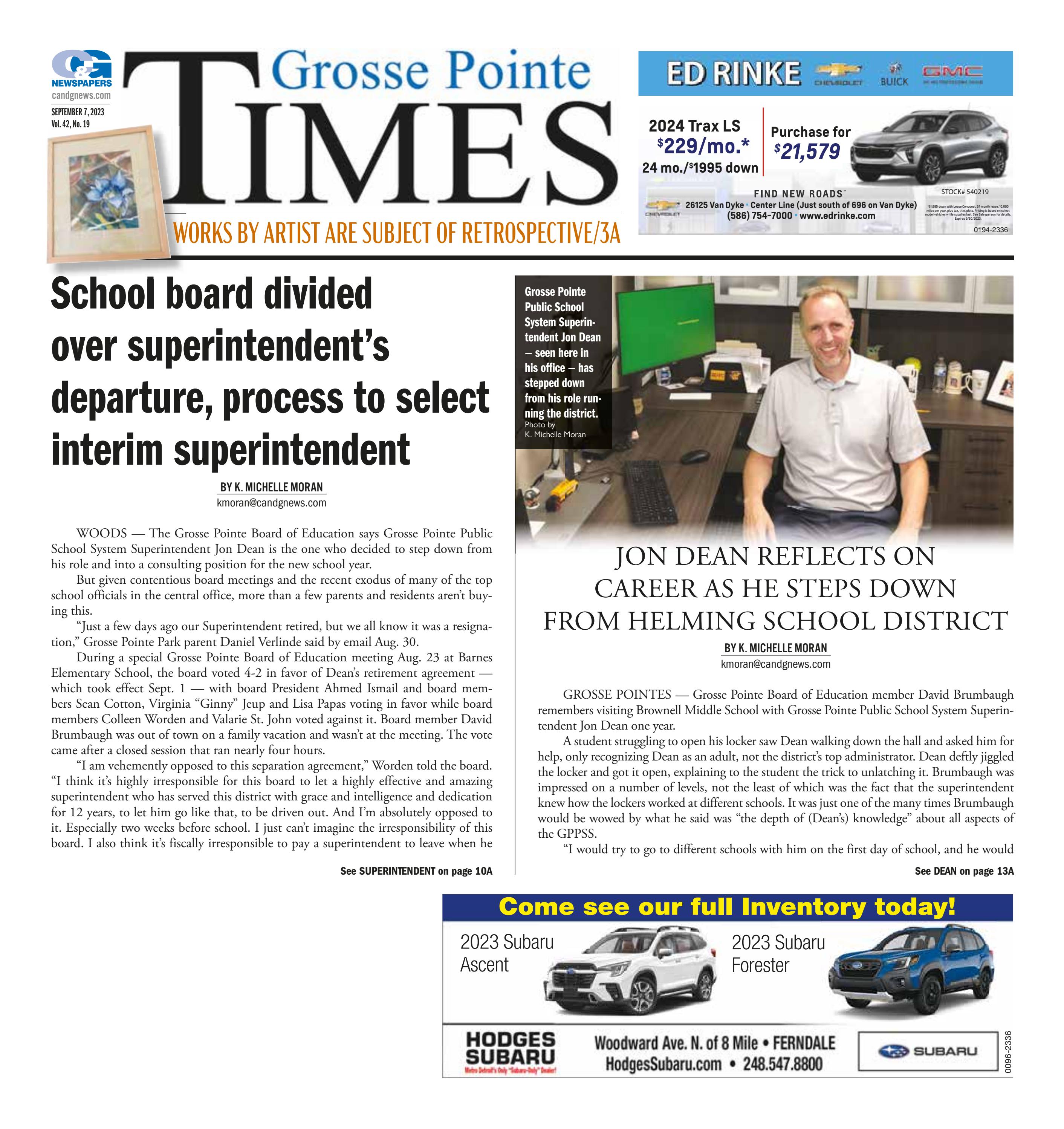 9/7/23 Grosse Pointe Times by C & G Newspapers - Issuu