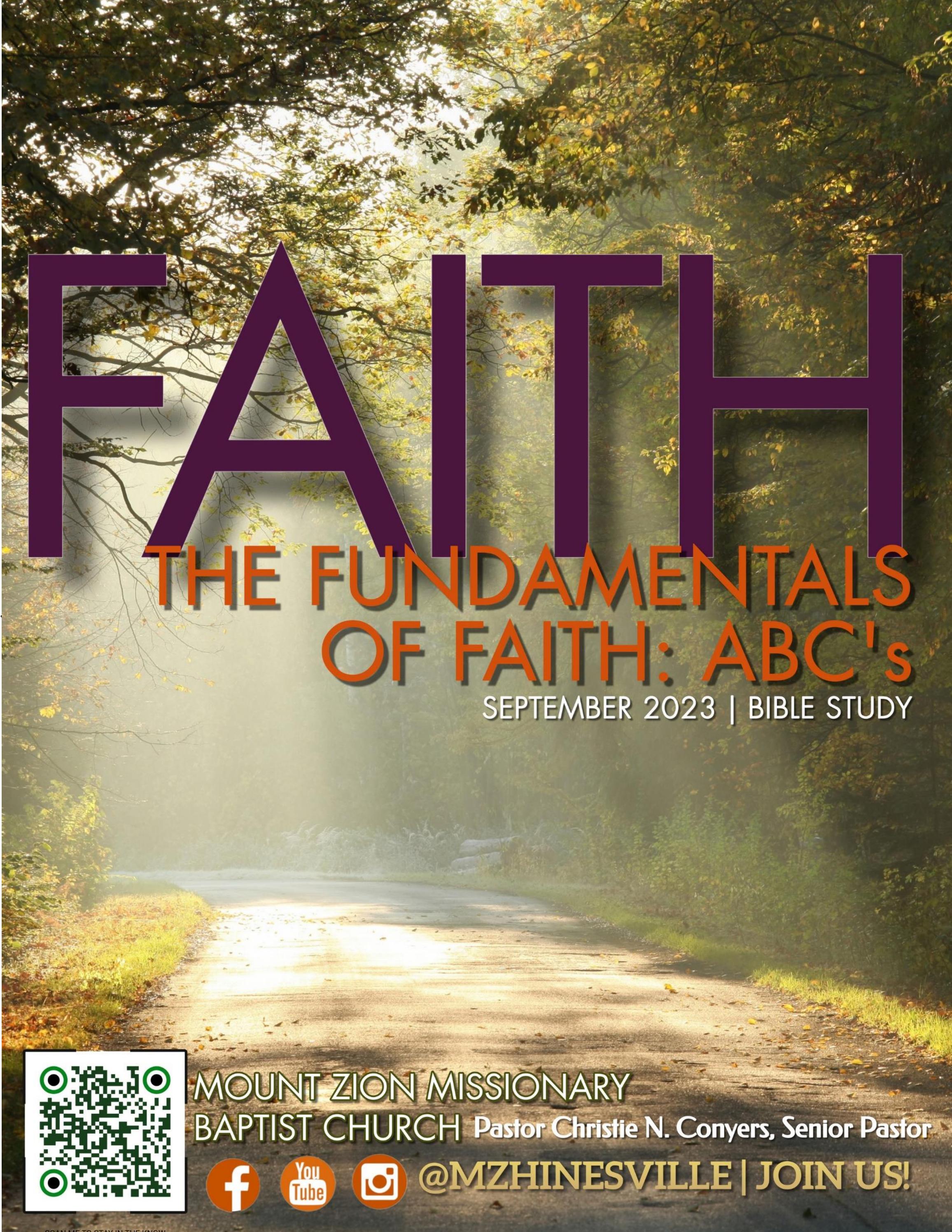 THE FUNDAMENTALS OF FAITH: ABC’S by adminzionhinesville - Issuu