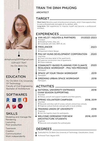 CV_ARCHITECT by ĐỊNH PHƯƠNG TRẦN - Issuu