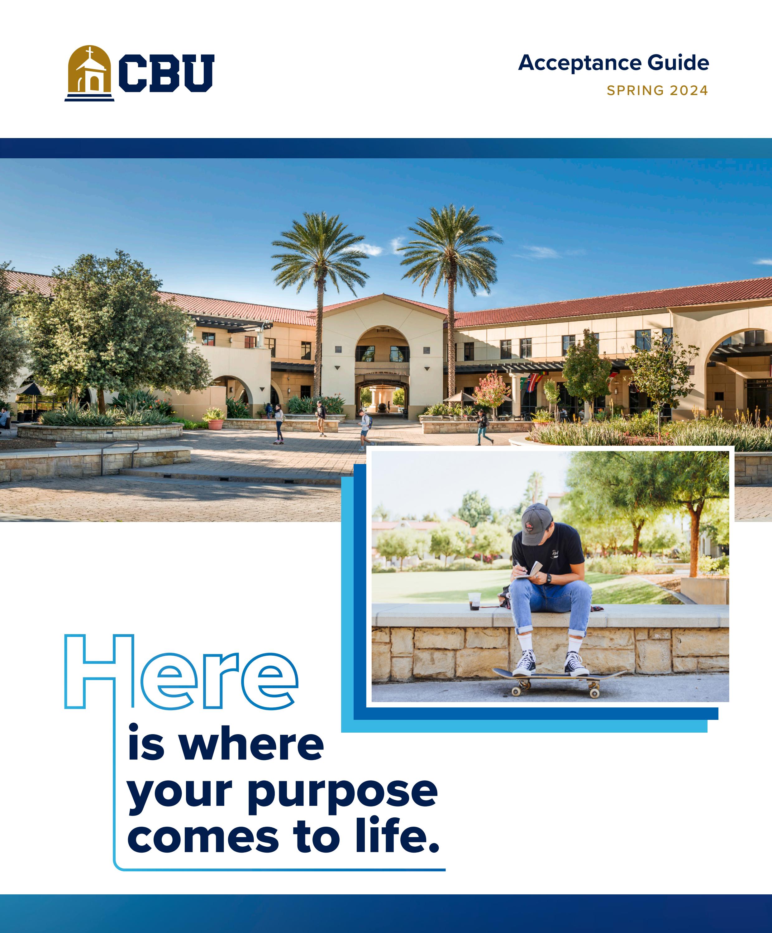 Undergraduate Acceptance Guide Spring 24 by California Baptist ...