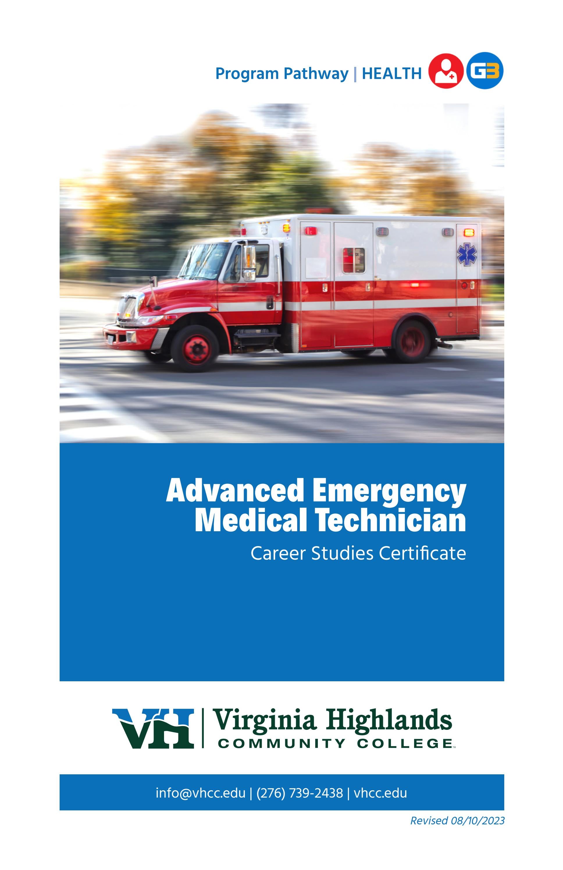 Advanced Emergency Medical Technician | VHCC by Virginia Highlands ...