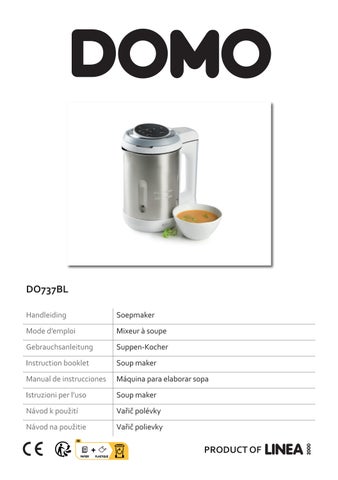 DOMO - DO727BL - Soup maker - recipe booklet by DOMO Elektro - Issuu
