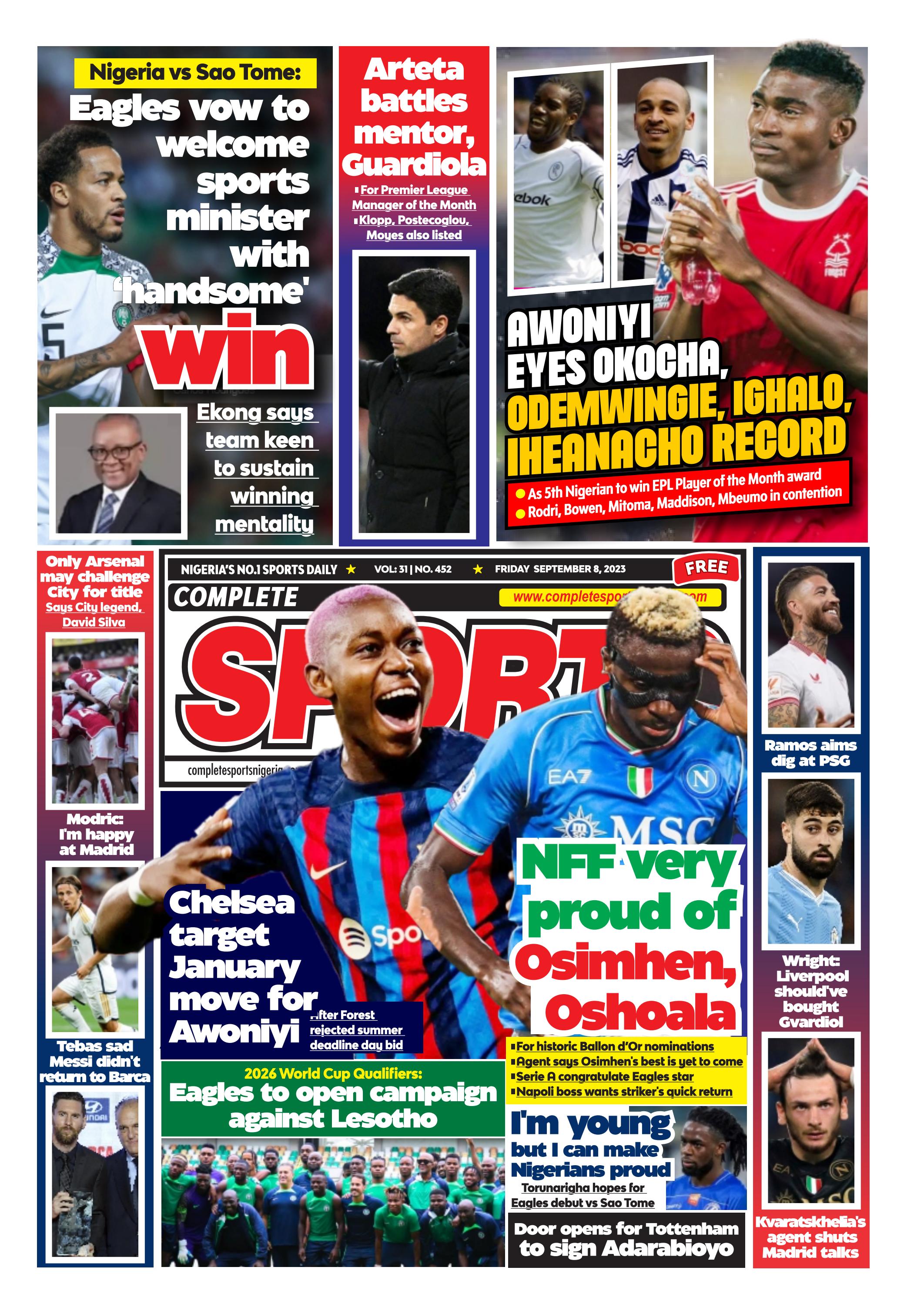 COMPLETE SPORTS - FRIDAY, SEP 8, 2023 by Complete Sports - Issuu