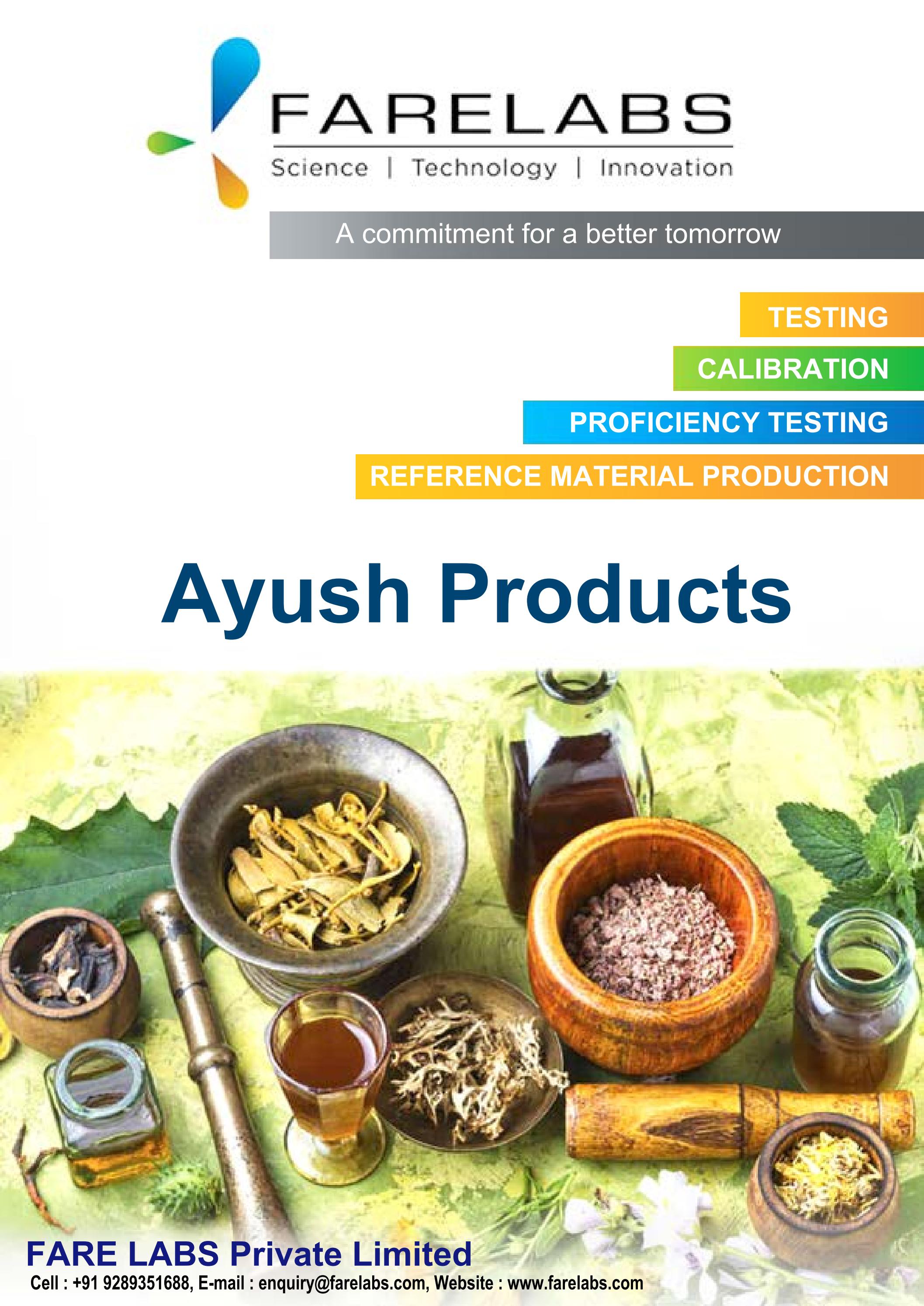 Pharmaceutical, Ayurvedic, Herbal Products Testing Laboratory - FARE ...