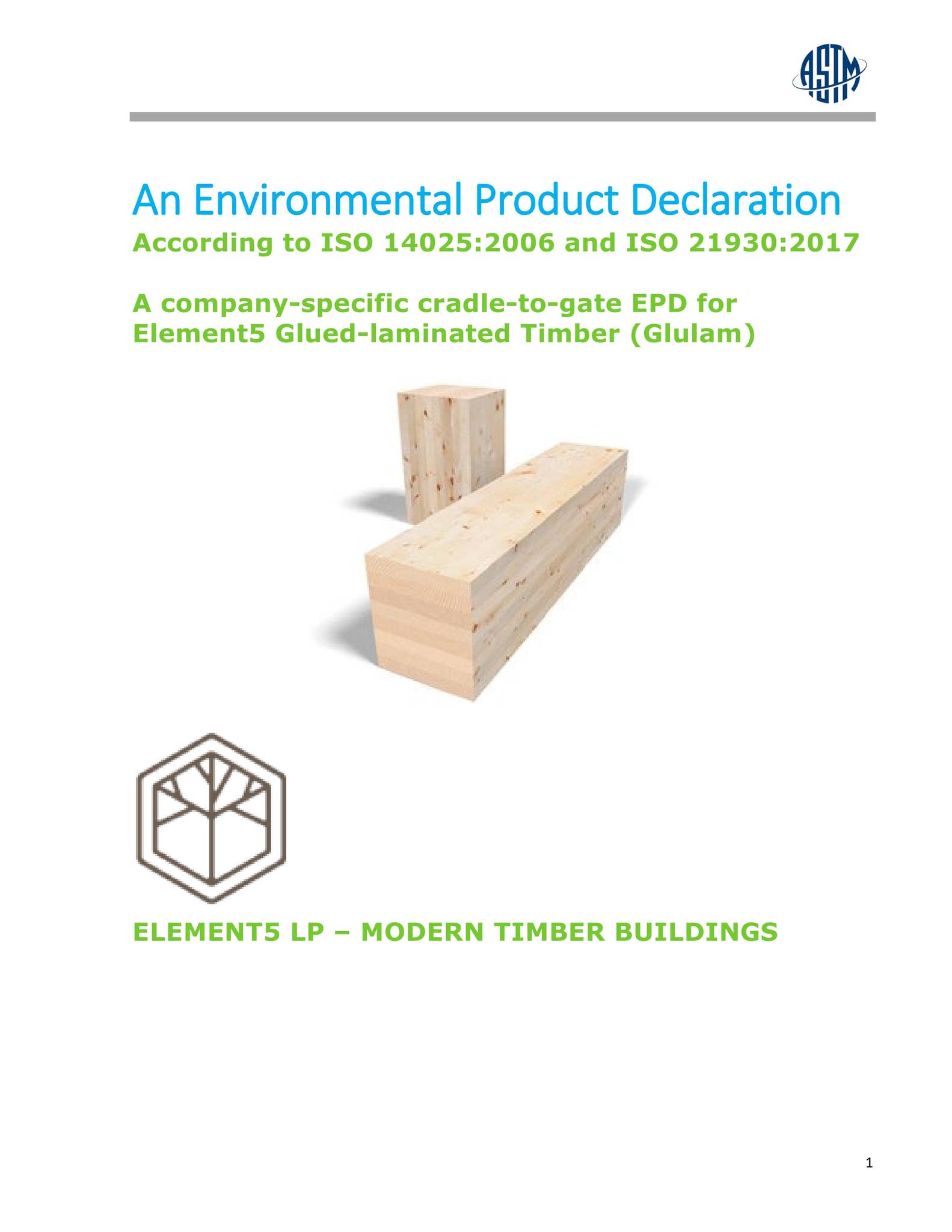 Element Glulam EPD 2 by Element5 - Issuu