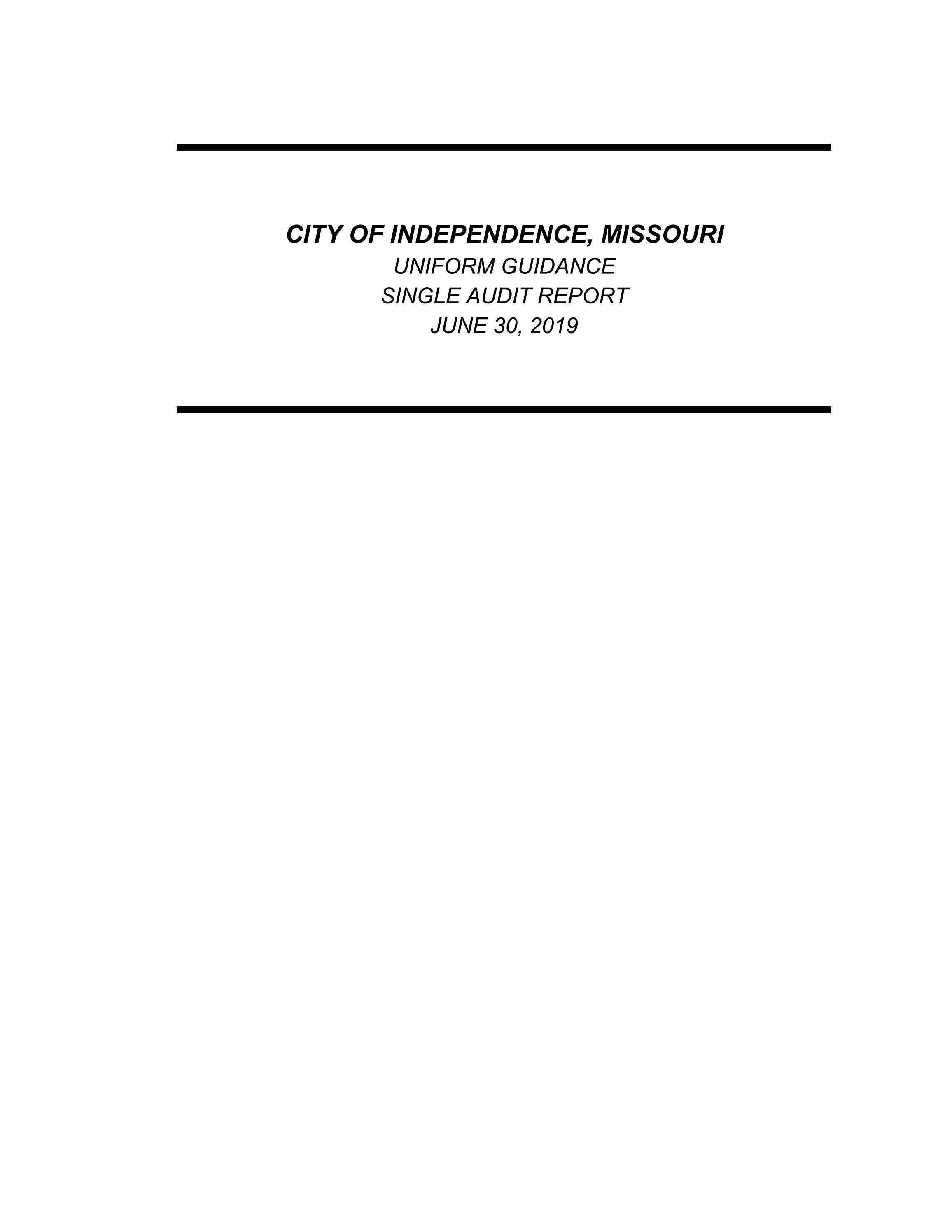 2018-19 Single Audit Report by cityofindepmo - Issuu