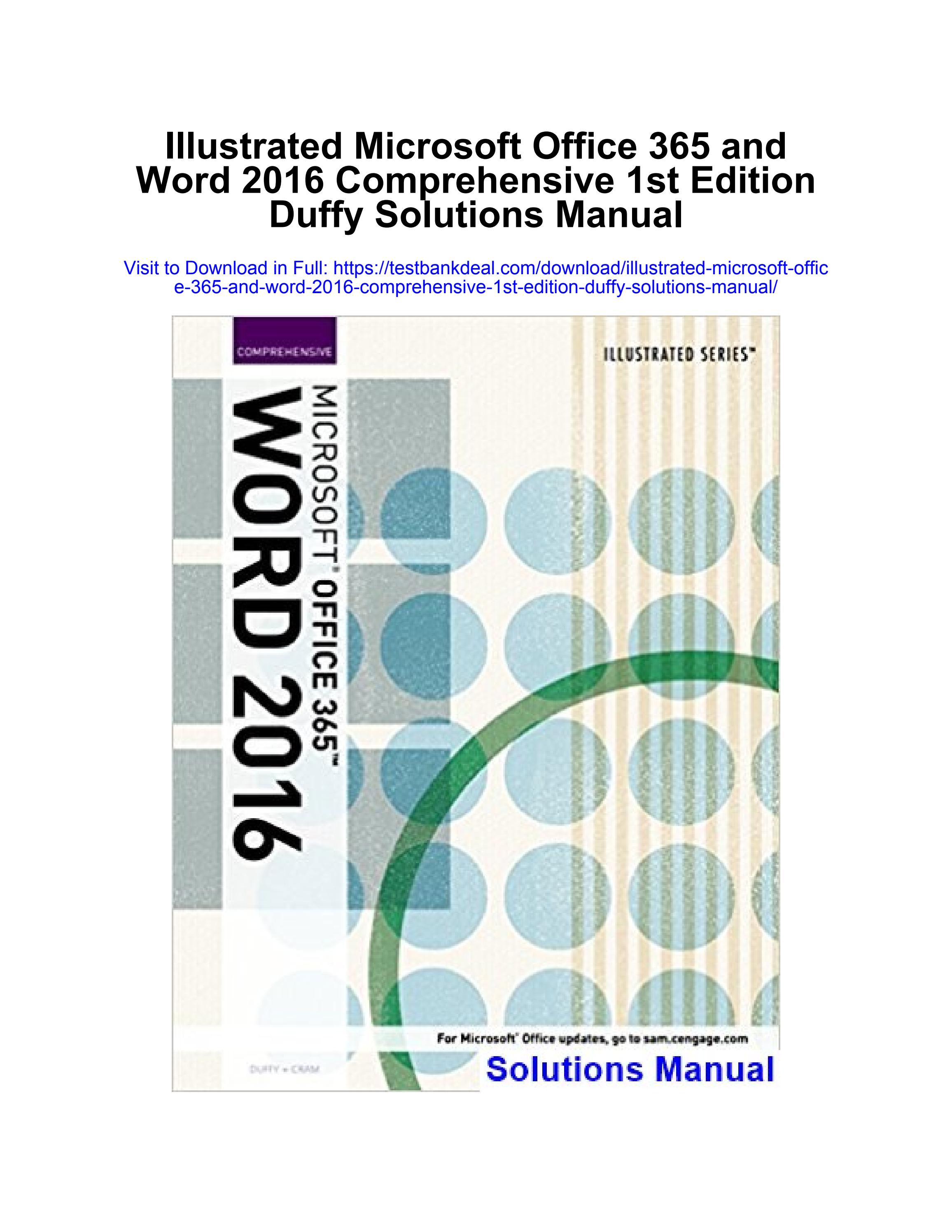 Illustrated microsoft office 365 and word 2016 comprehensive 1st ...