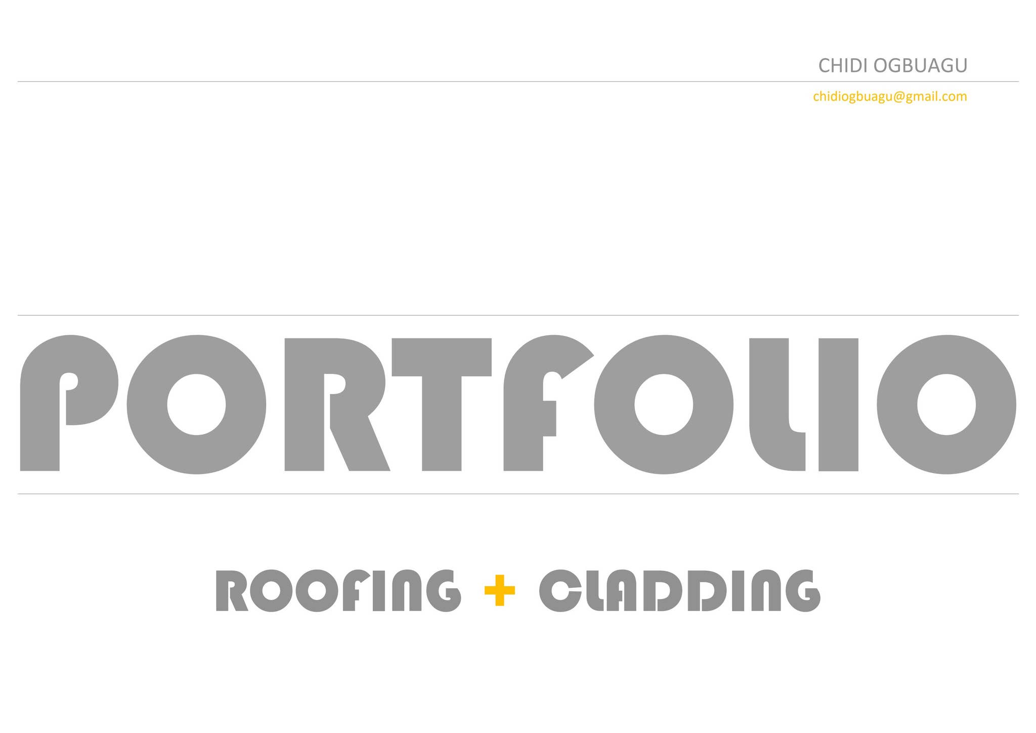 Portfolio_Roofing + Cladding_01 by Chidi Ogbuagu - Issuu