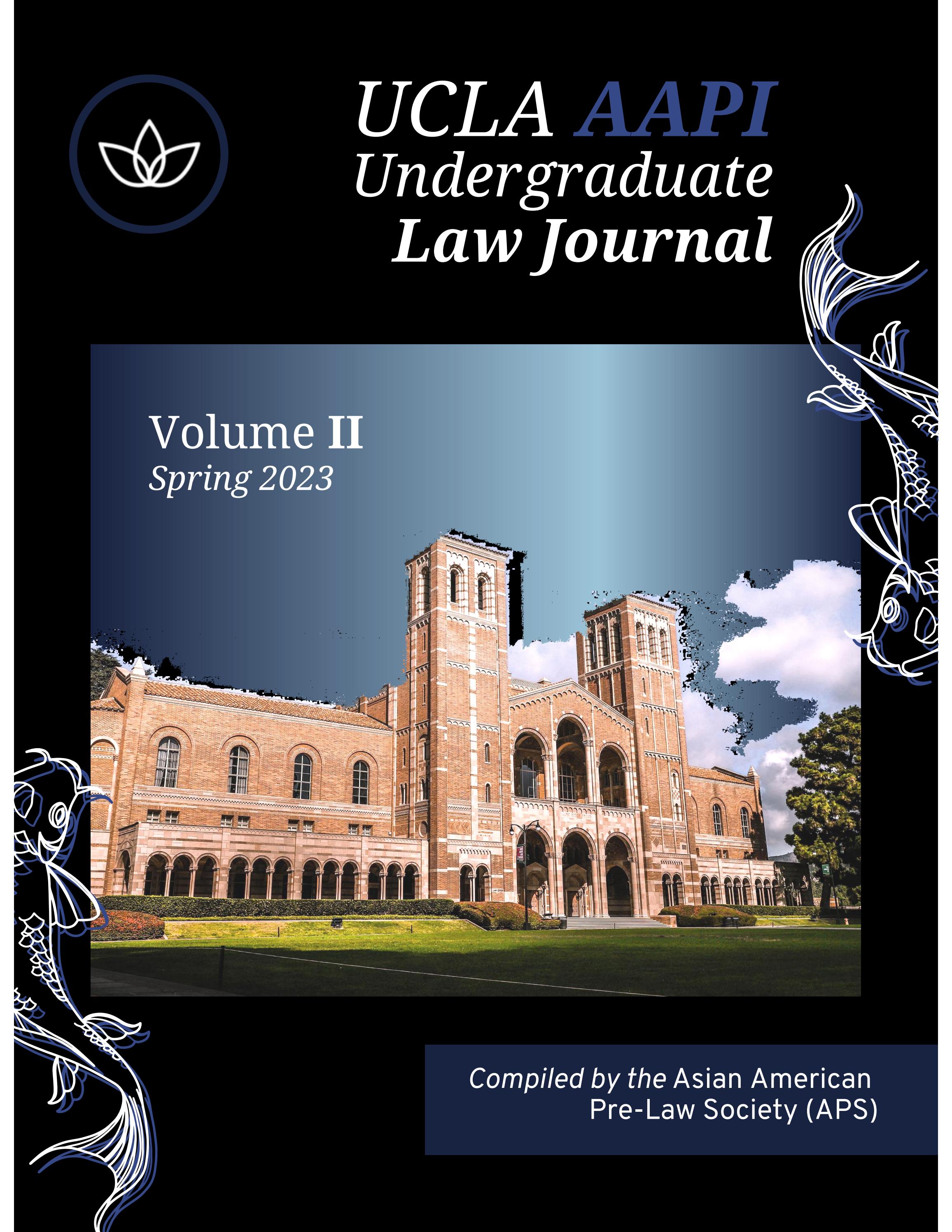 APS Undergraduate Law Journal - Volume II by AAPI Pre-Law Society UCLA ...