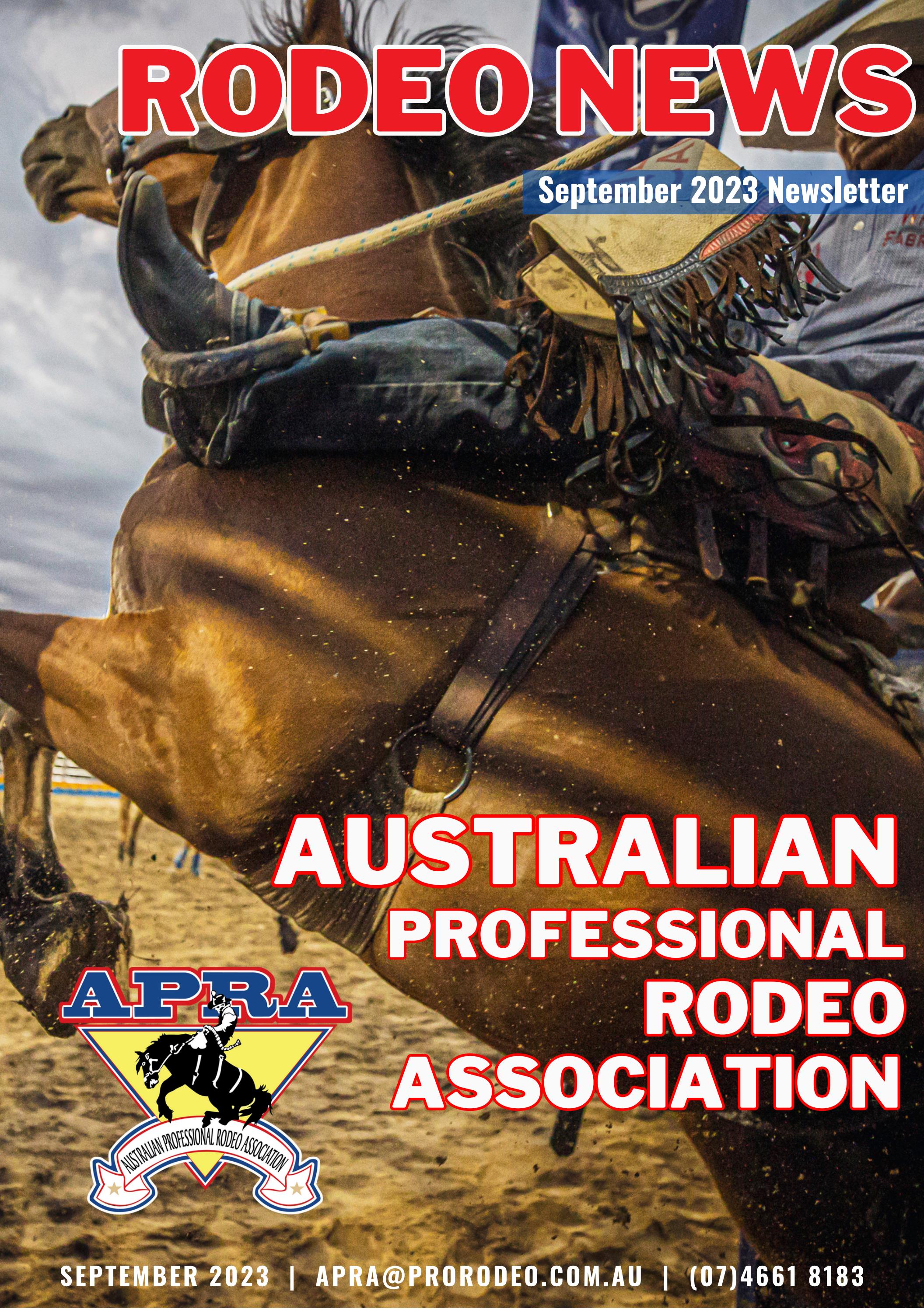 September Newsletter 2023 by Australian Professional Rodeo Association ...