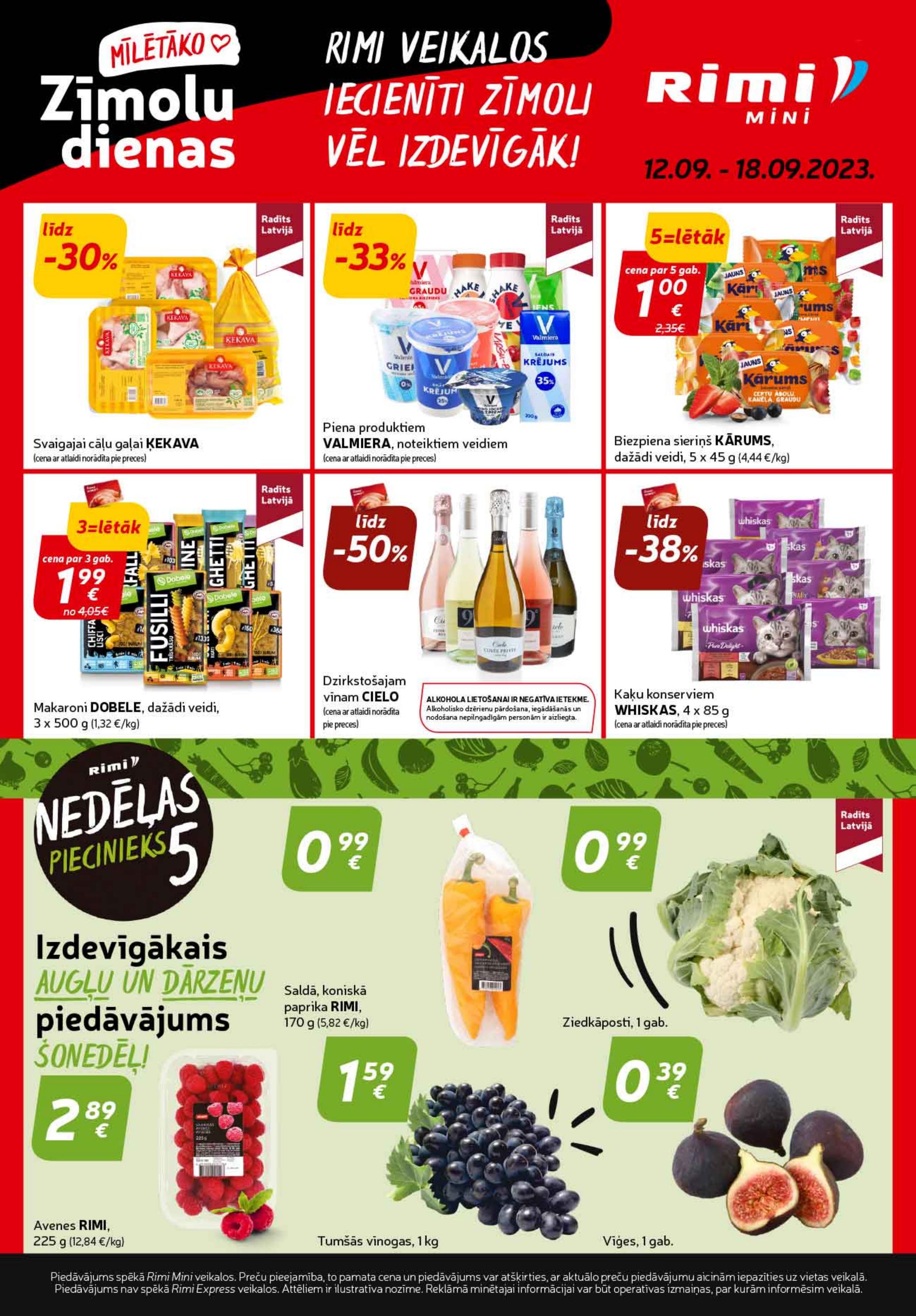 Rimi Mini akciju buklets 12.09.-18.09.2023 by Rimi - Issuu
