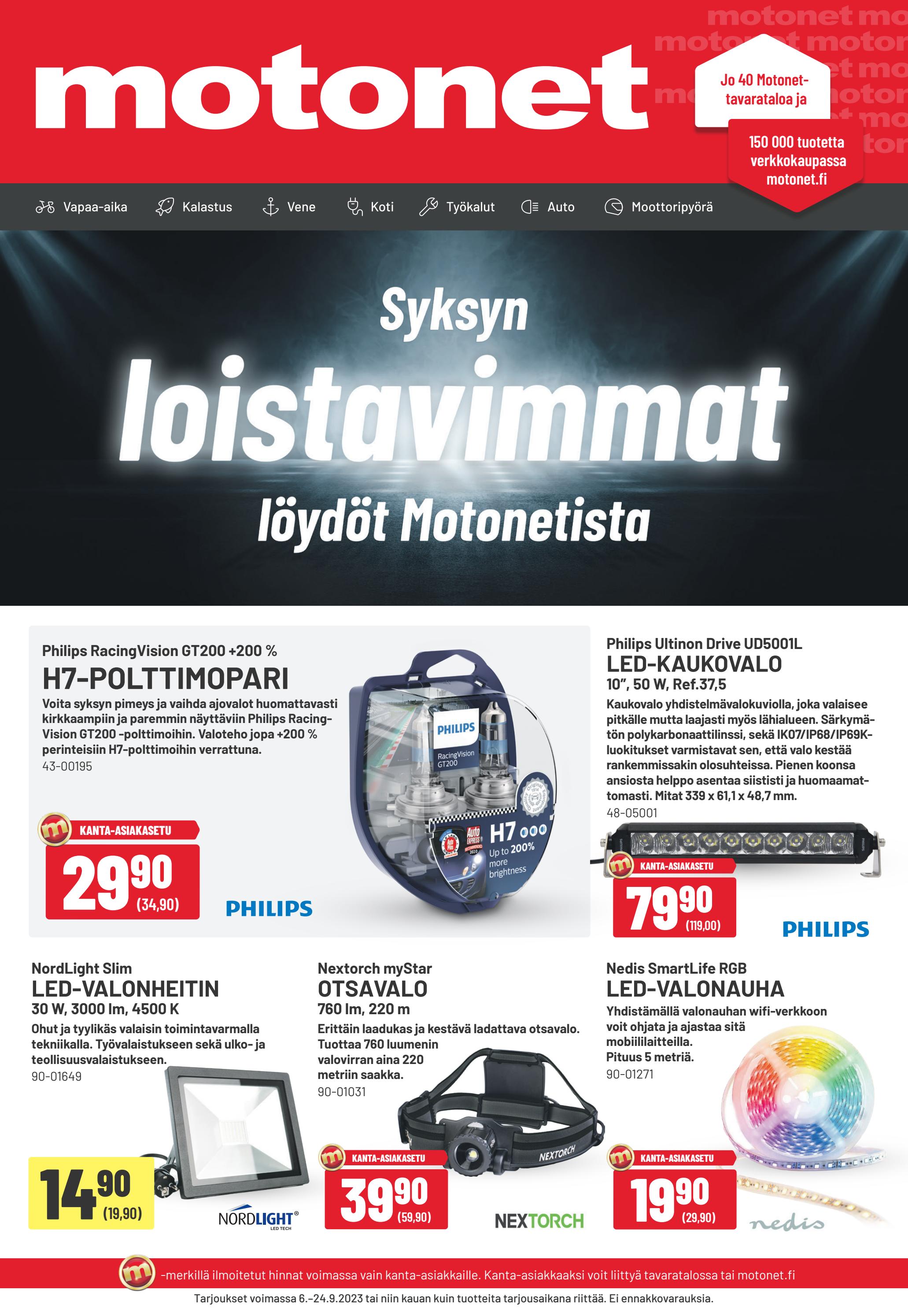 Motonet - Syksyn loistavimmat löydöt Motonetista 6.-24.9.2023 by ...