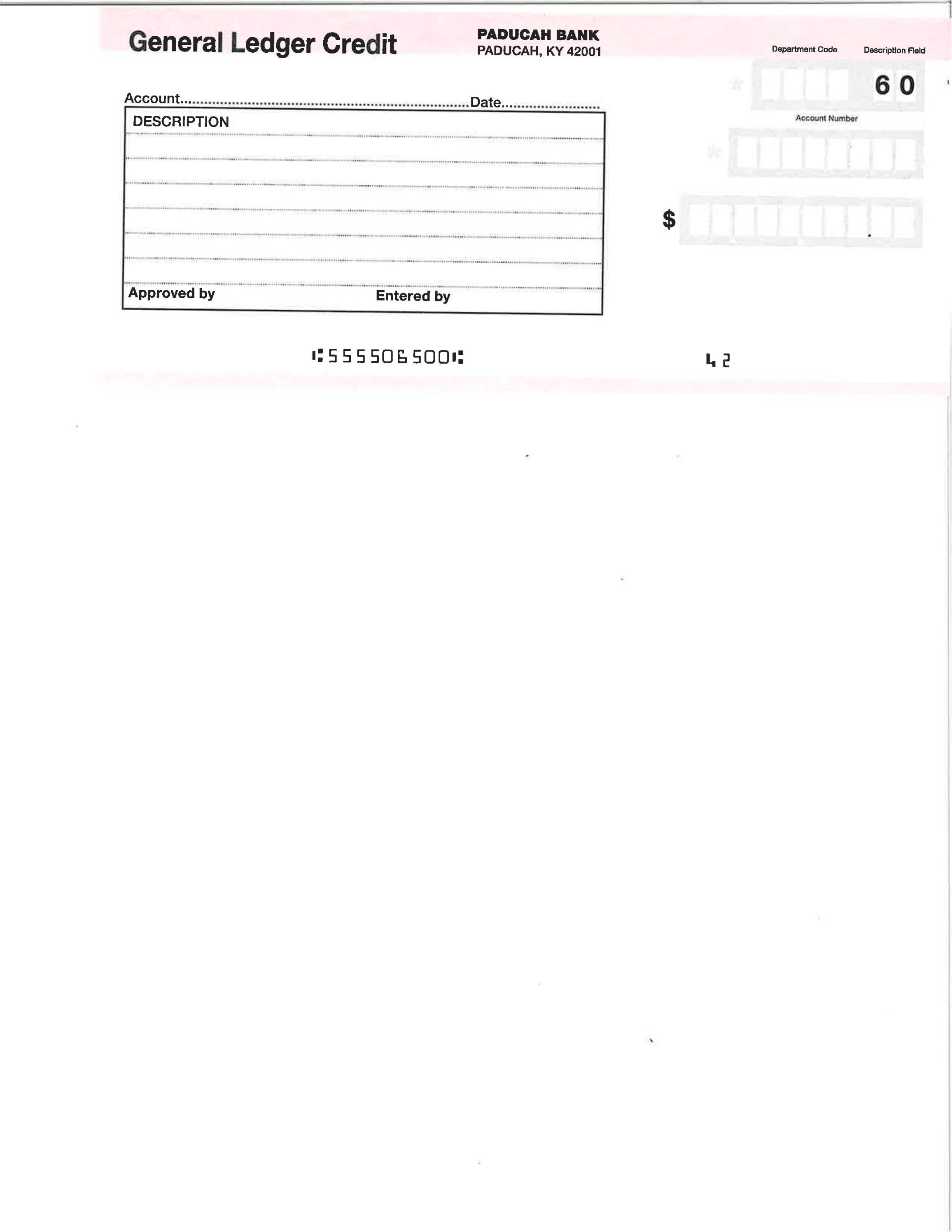 General Ledger Credit Ticket by PaducahBank - Issuu