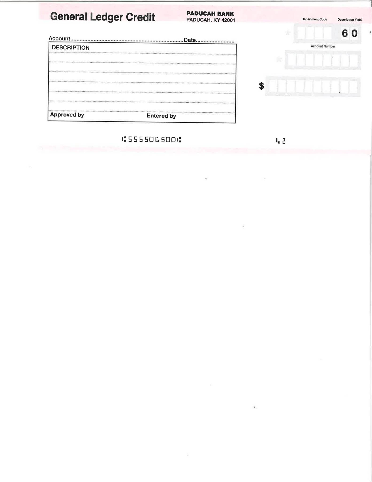 General Ledger Credit Ticket by PaducahBank - Issuu