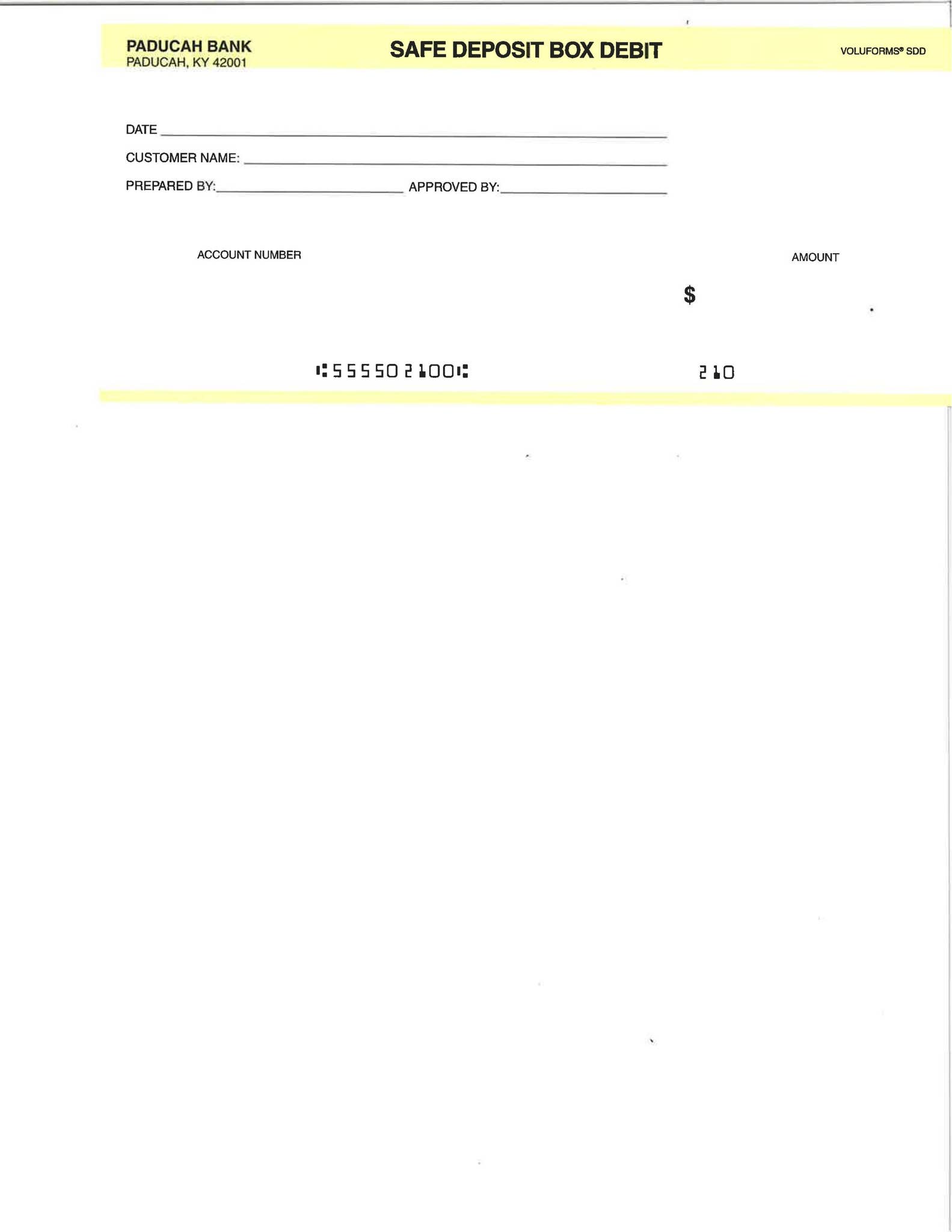 Safe Deposit Box Debit Ticket by PaducahBank - Issuu