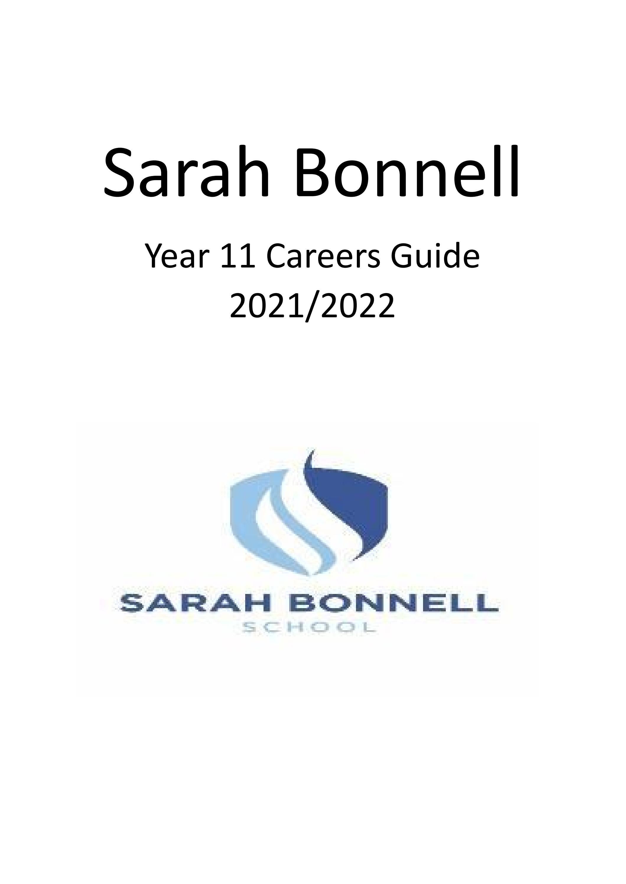 Sarah Bonnell - Year 11 Careers Guidance by Sarah Bonnell School - Issuu
