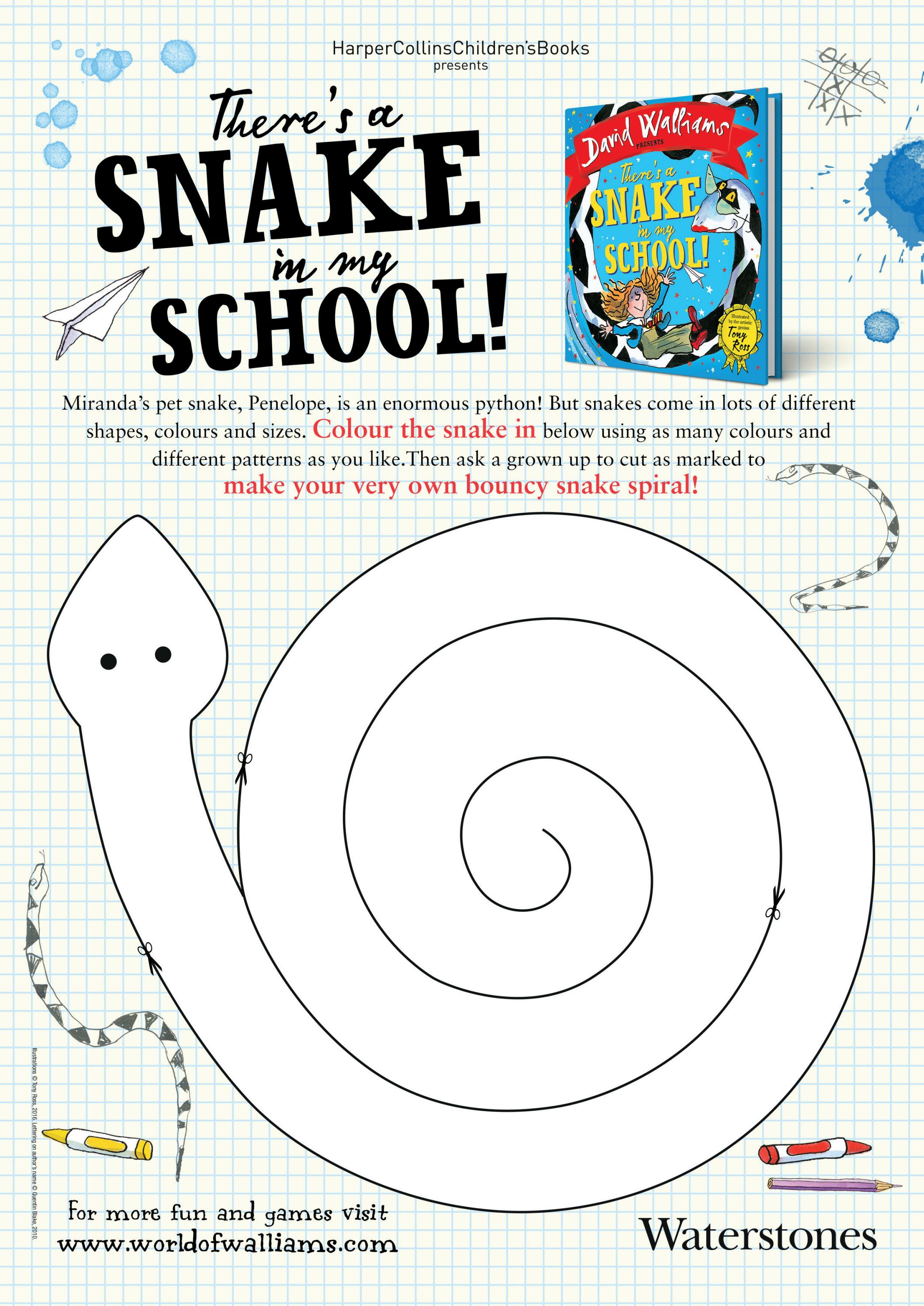 There's a Snake in My School Activity Sheets by harpercollinschildrens ...