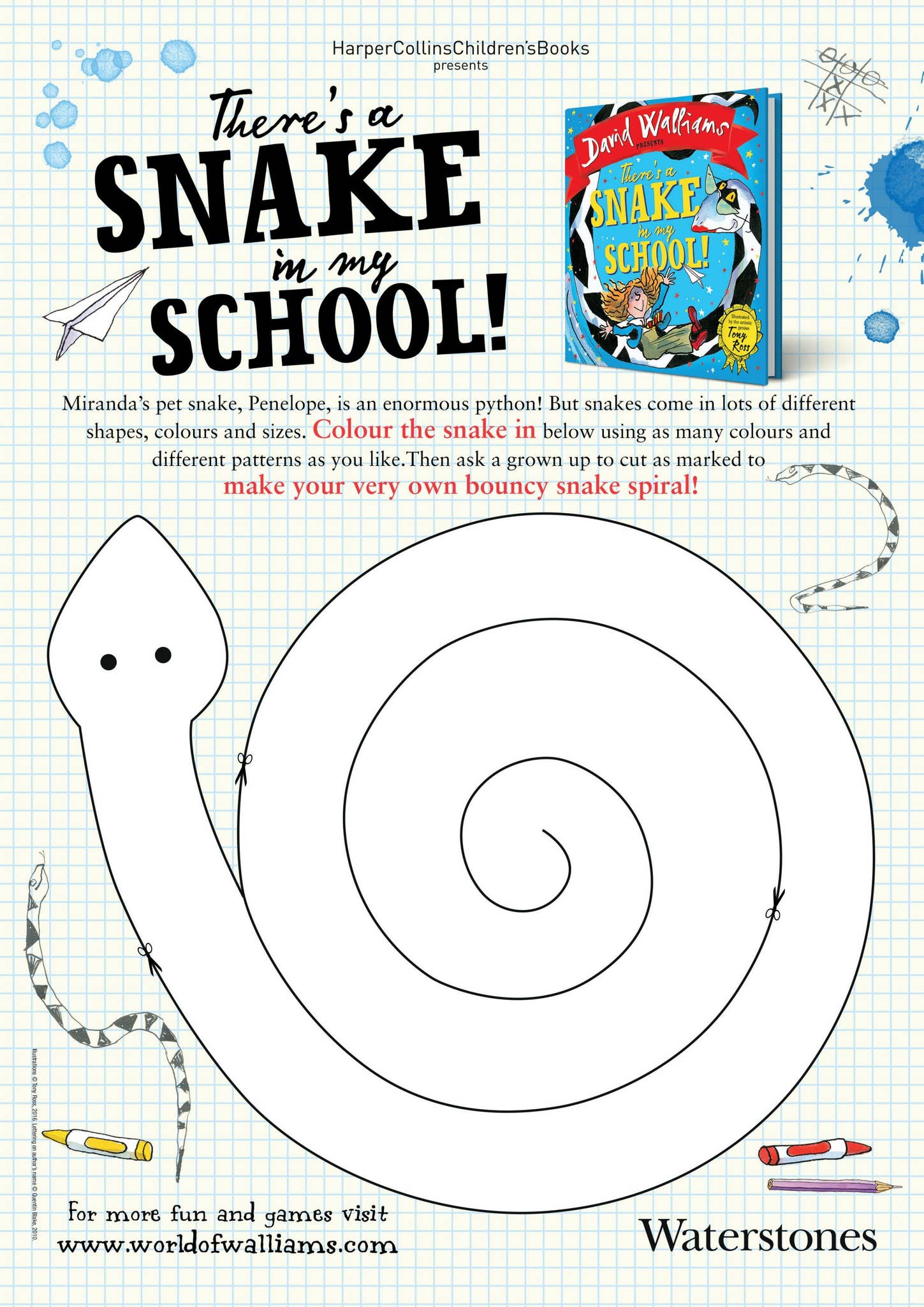 There's a Snake in My School Activity Sheets by harpercollinschildrens ...
