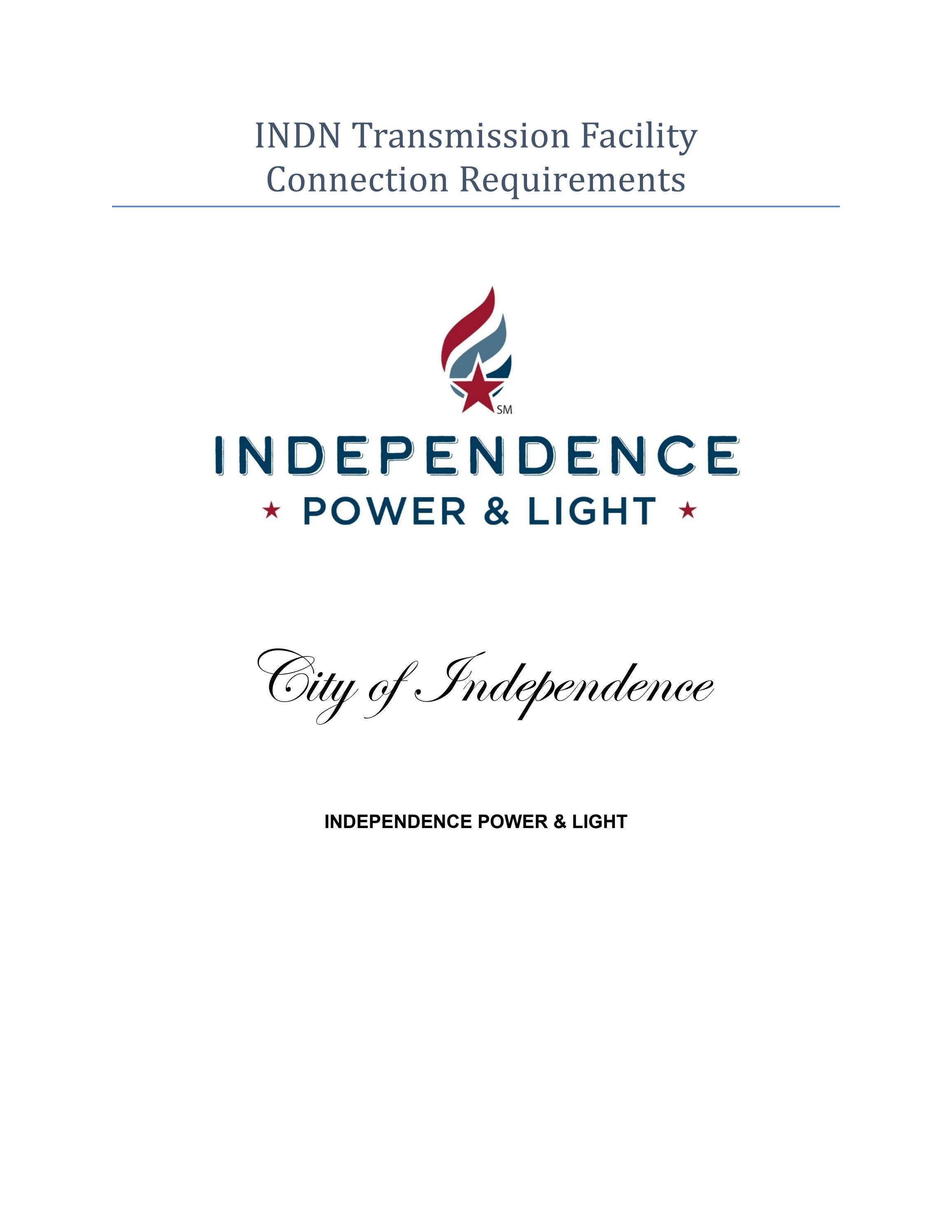 INDNT Transmission Facility Connection Requirements by cityofindepmo - Issuu
