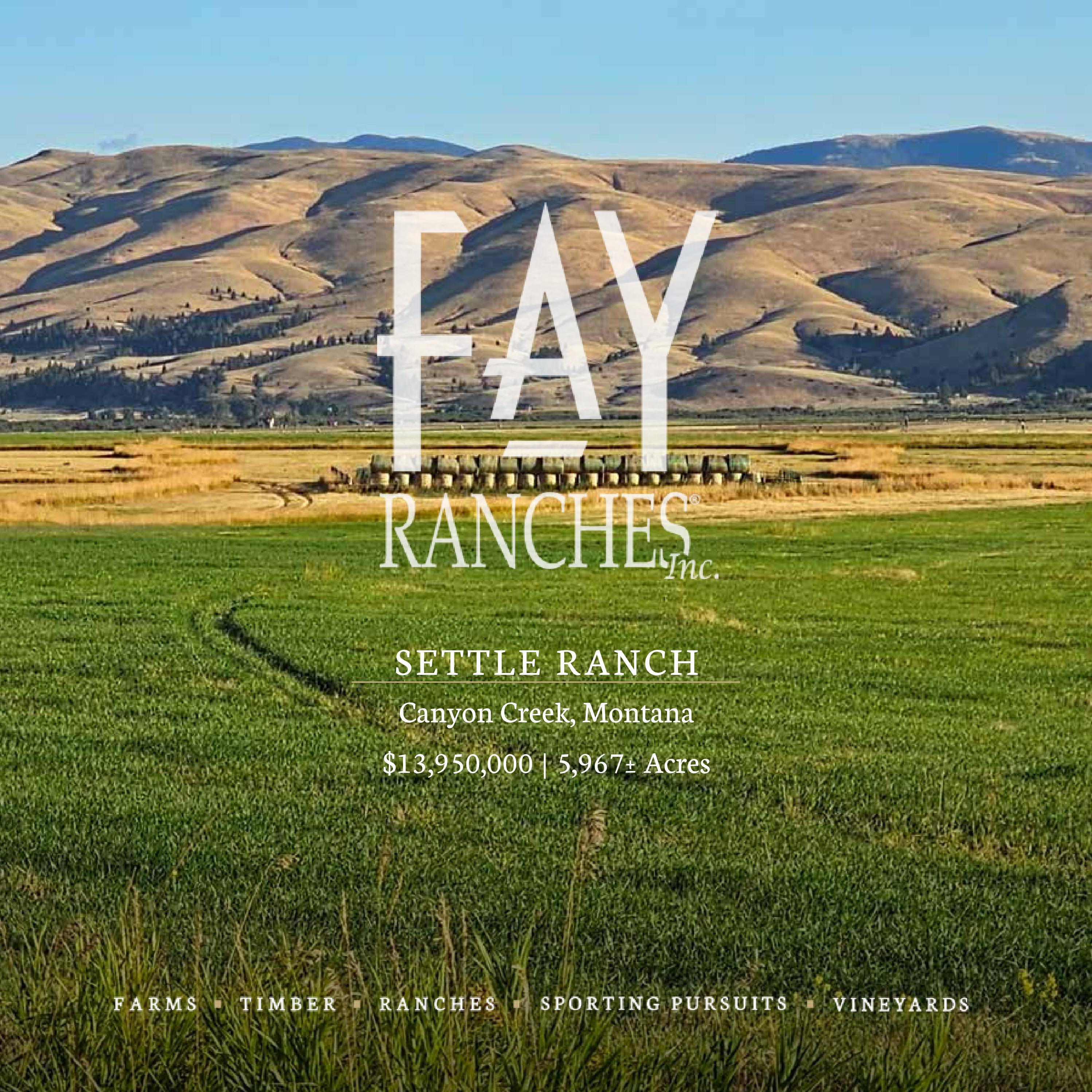 SOLD: Settle Ranch | Fay Ranches by Fay Ranches - Issuu