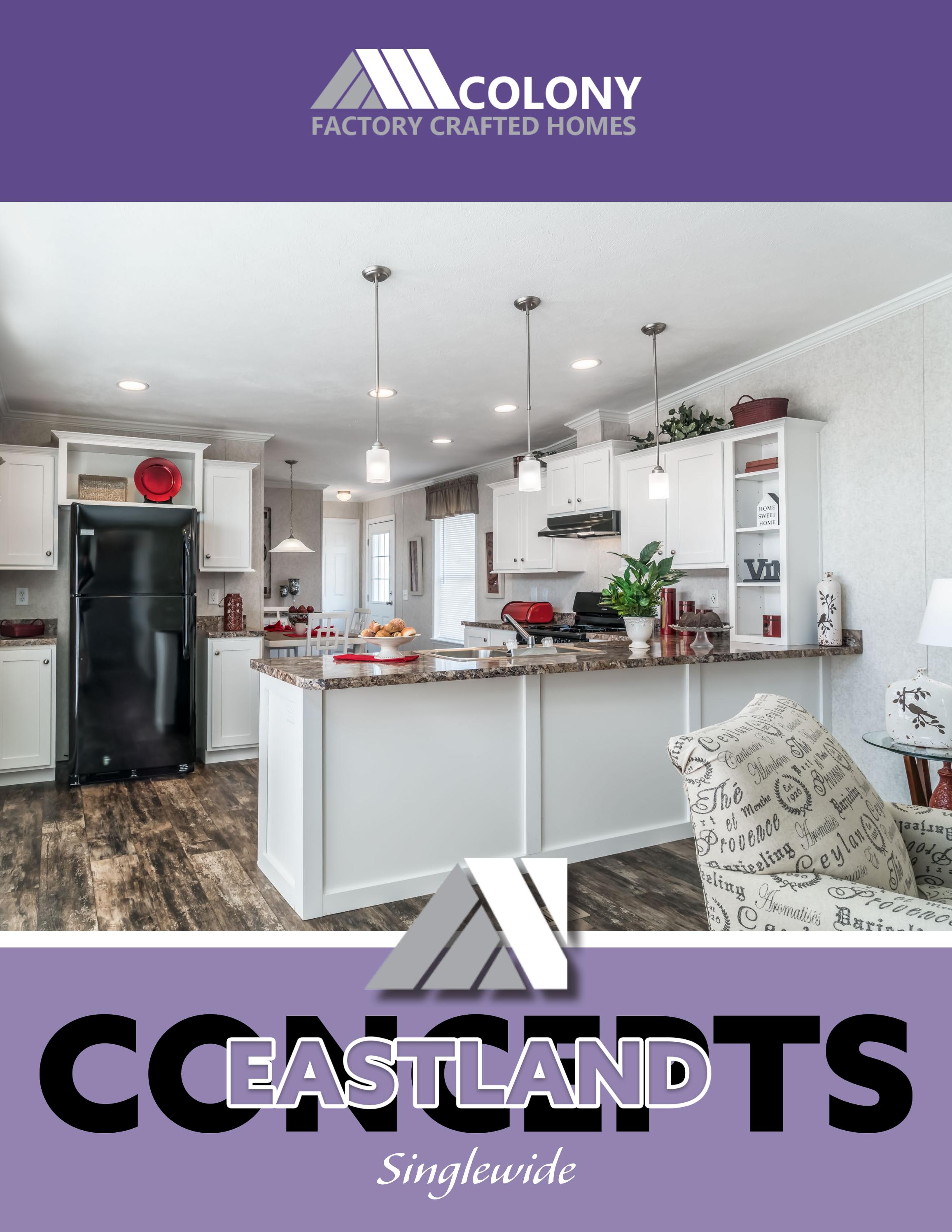 Colony Factory Crafted Homes | Eastland Concepts Singlewide 2024 by ...