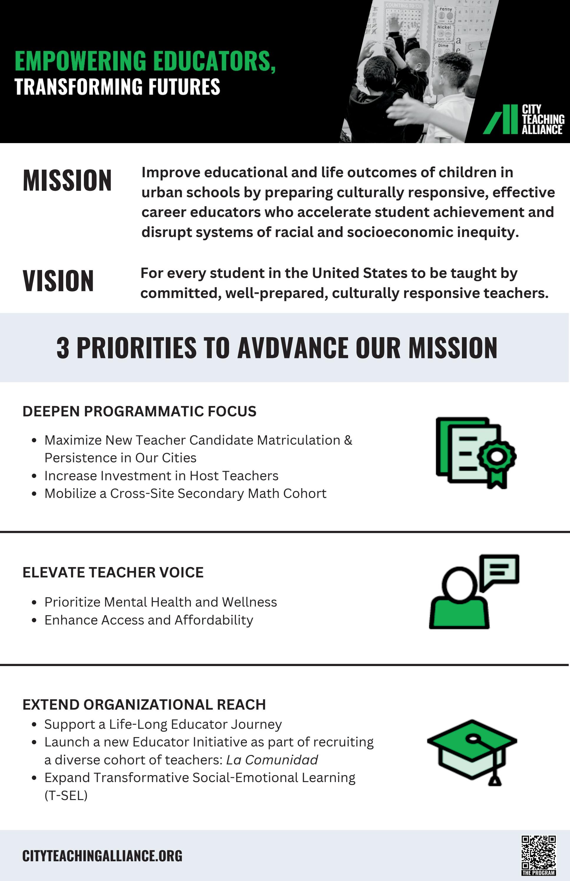 Strategic Plan Poster by City Teaching Alliance - Issuu