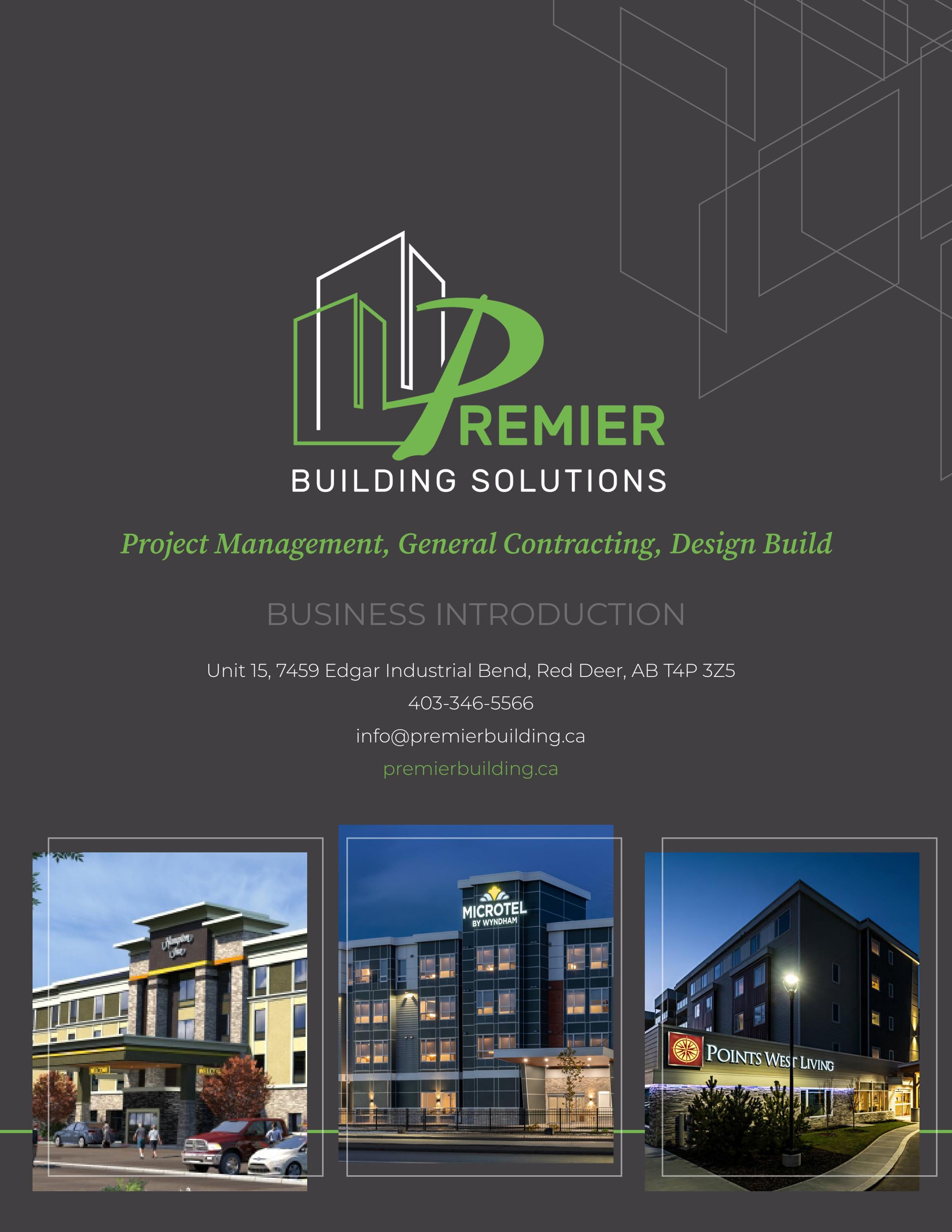 Premier Building Solutions - Business Introduction Brochure by Lindsey ...