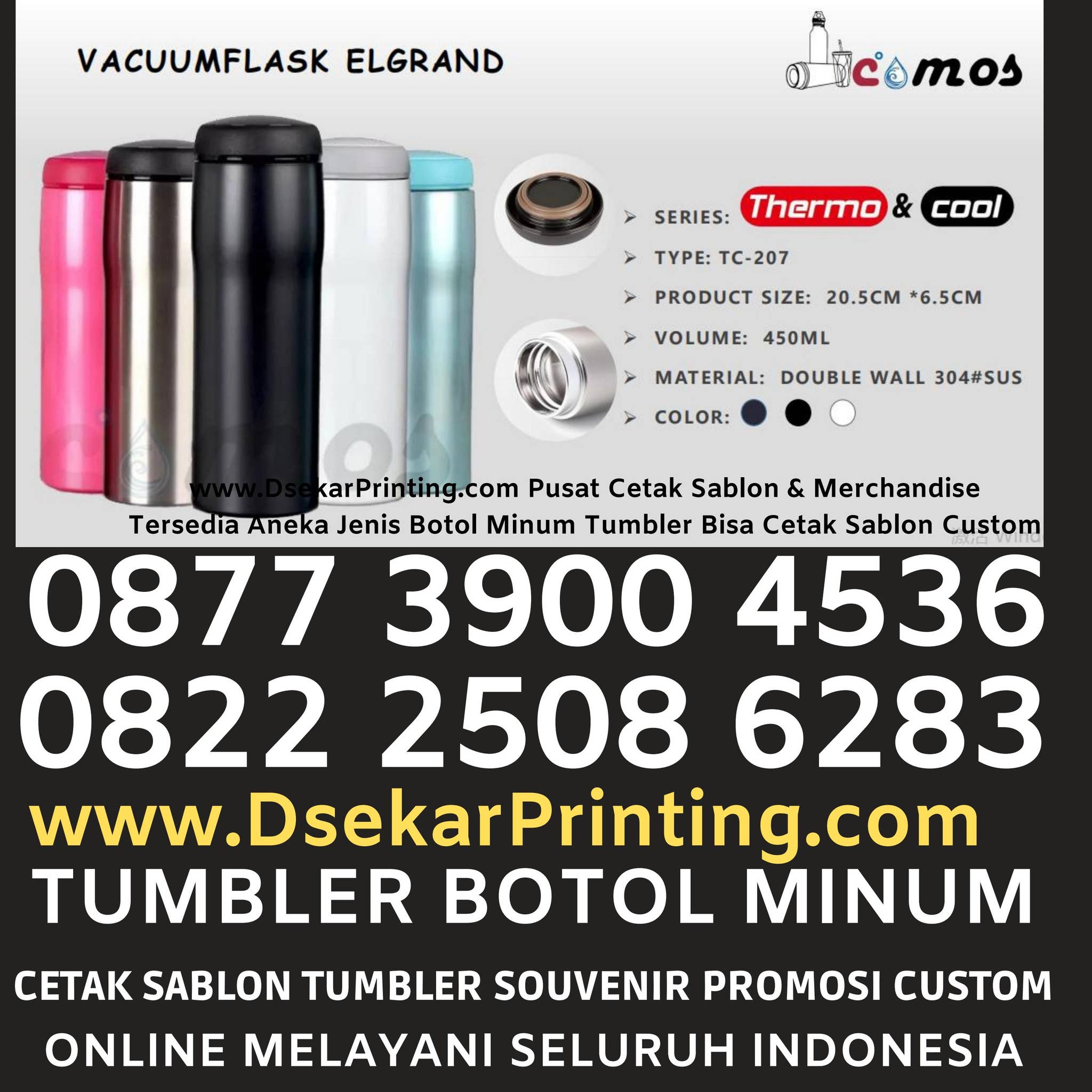 Cetak Botol Minum Kuningan 0877 3900 4536 Dsekar Printing by payung ...