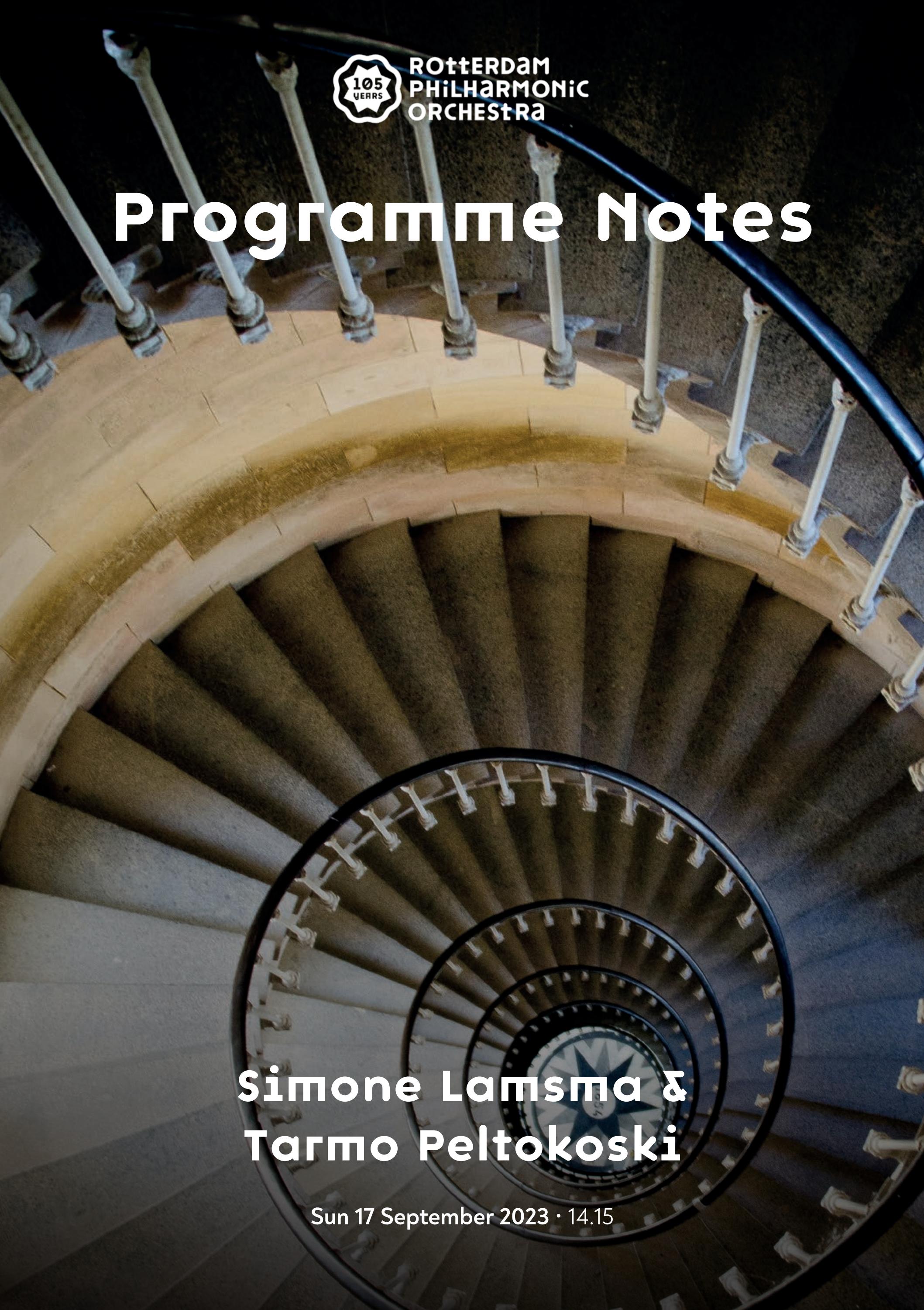 Programme Notes | Simone Lamsma & Tarmo Peltokoski by Rotterdams ...