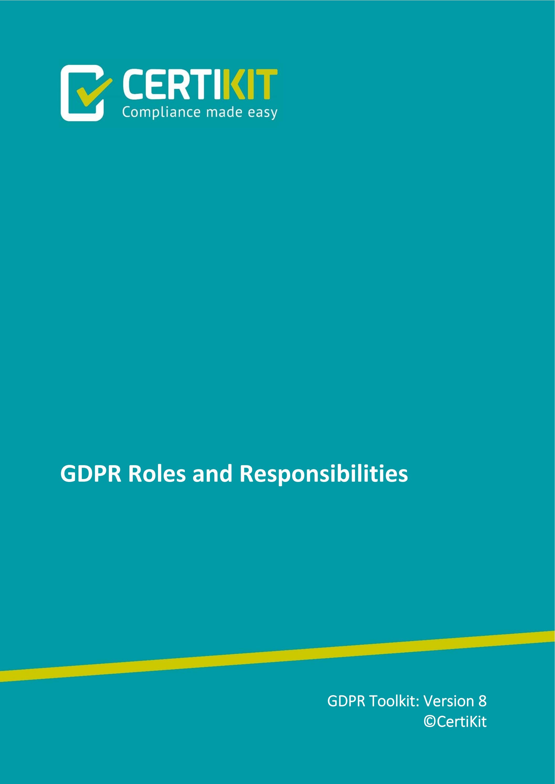 GDPR-DOC-02-1 GDPR Roles and Responsibilities by CertiKit Limited - Issuu