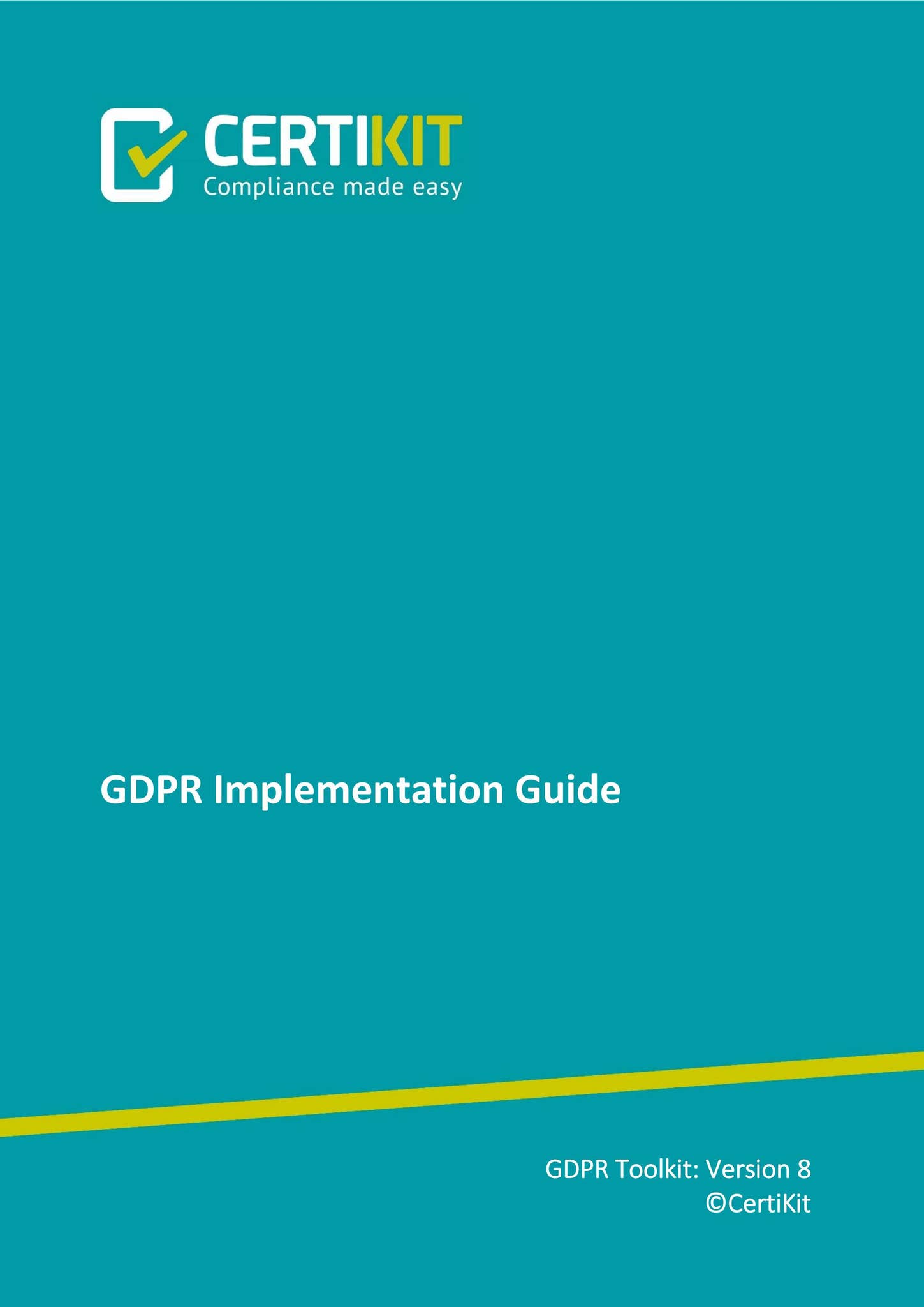 CERTIKIT GDPR Implementation Guide V8 by CertiKit Limited - Issuu