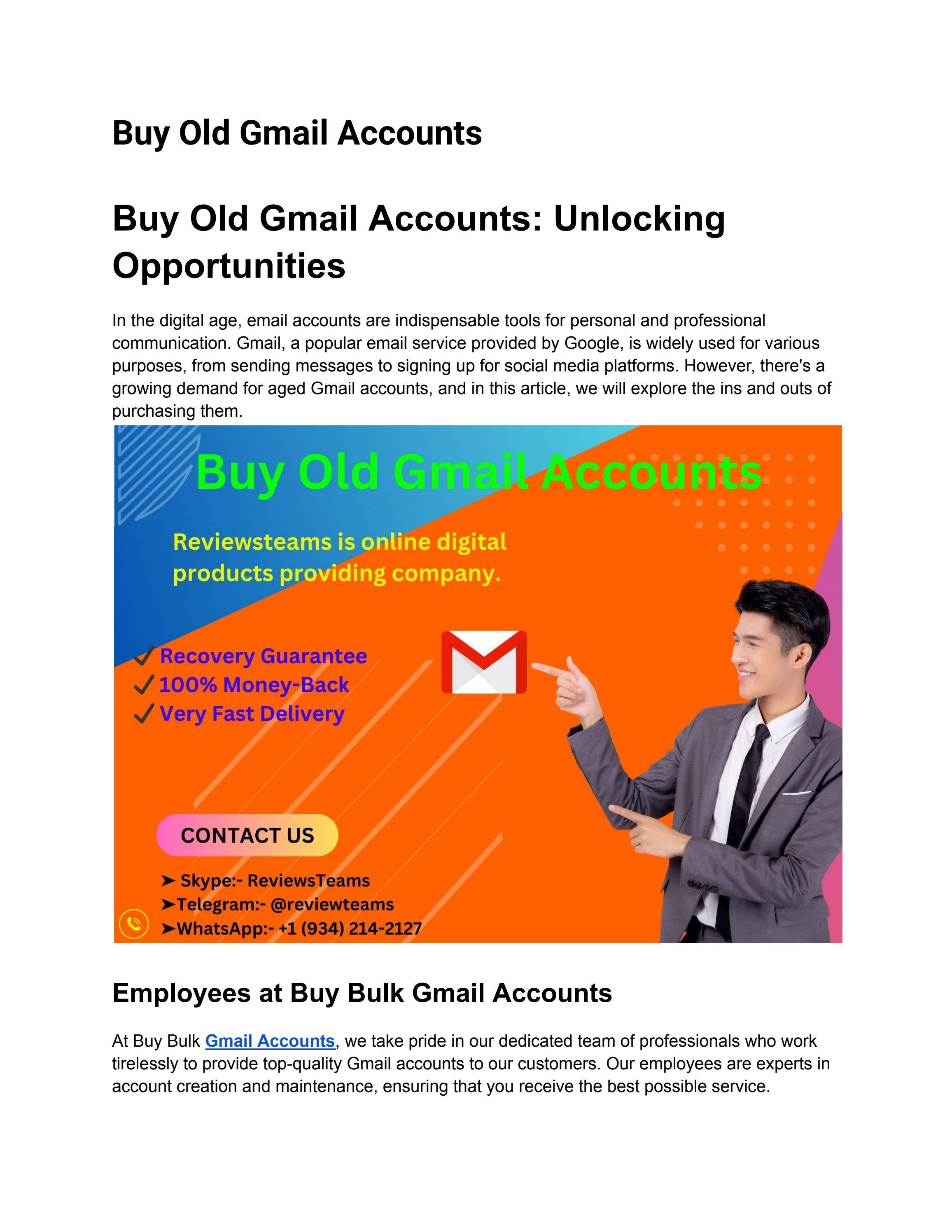 Buy Old Gmail Accounts By Reviewsteams3 Issuu buy-old-gmail-accounts-by-reviewsteams3-issuu