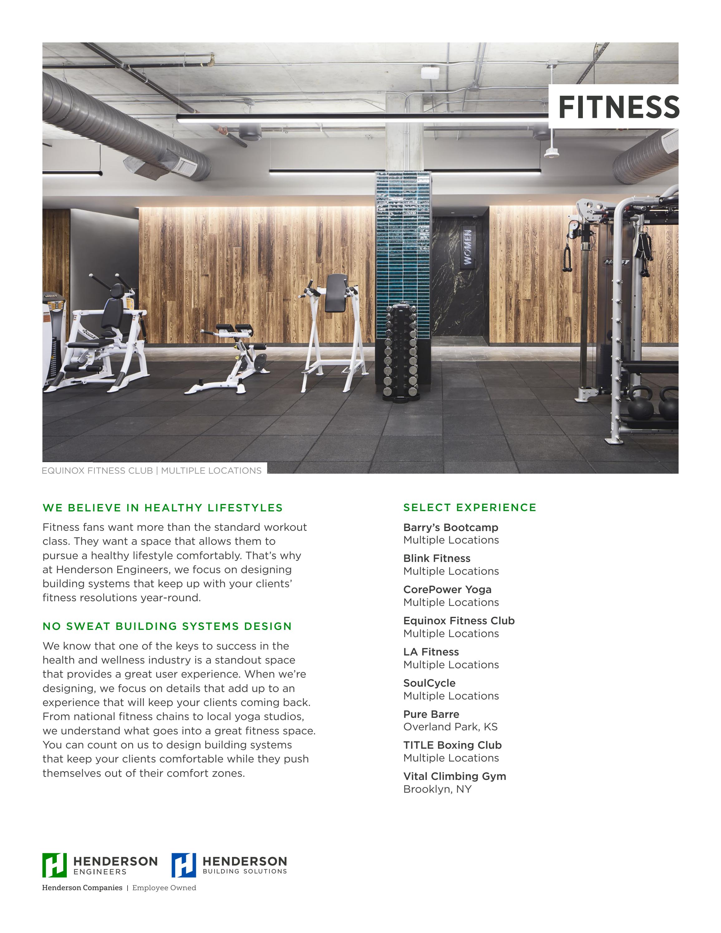 Venue Sector Fitness Introduction by hendersonengineers - Issuu