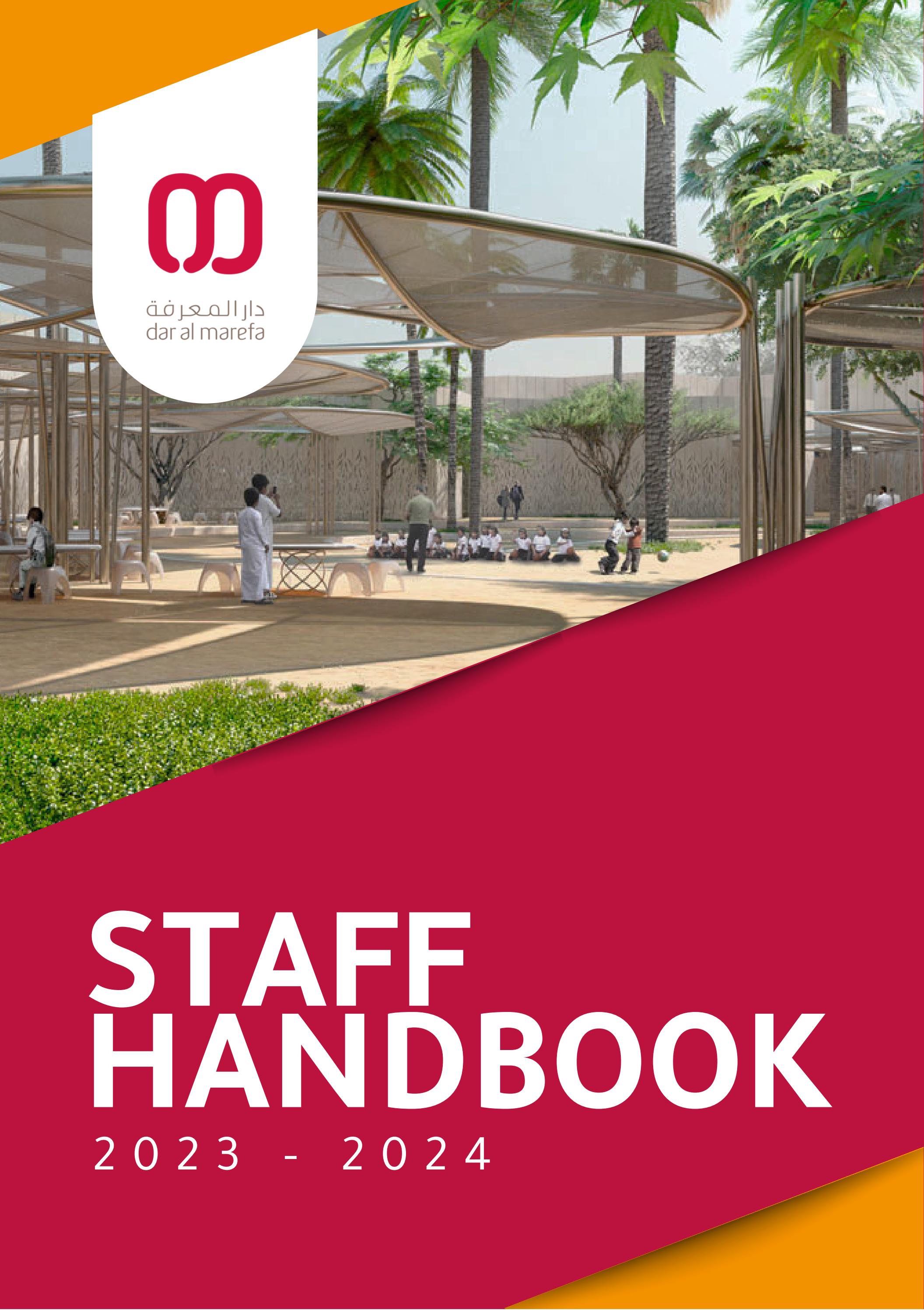 Staff Handbook 2023 - 2024 by daralmarefa - Issuu