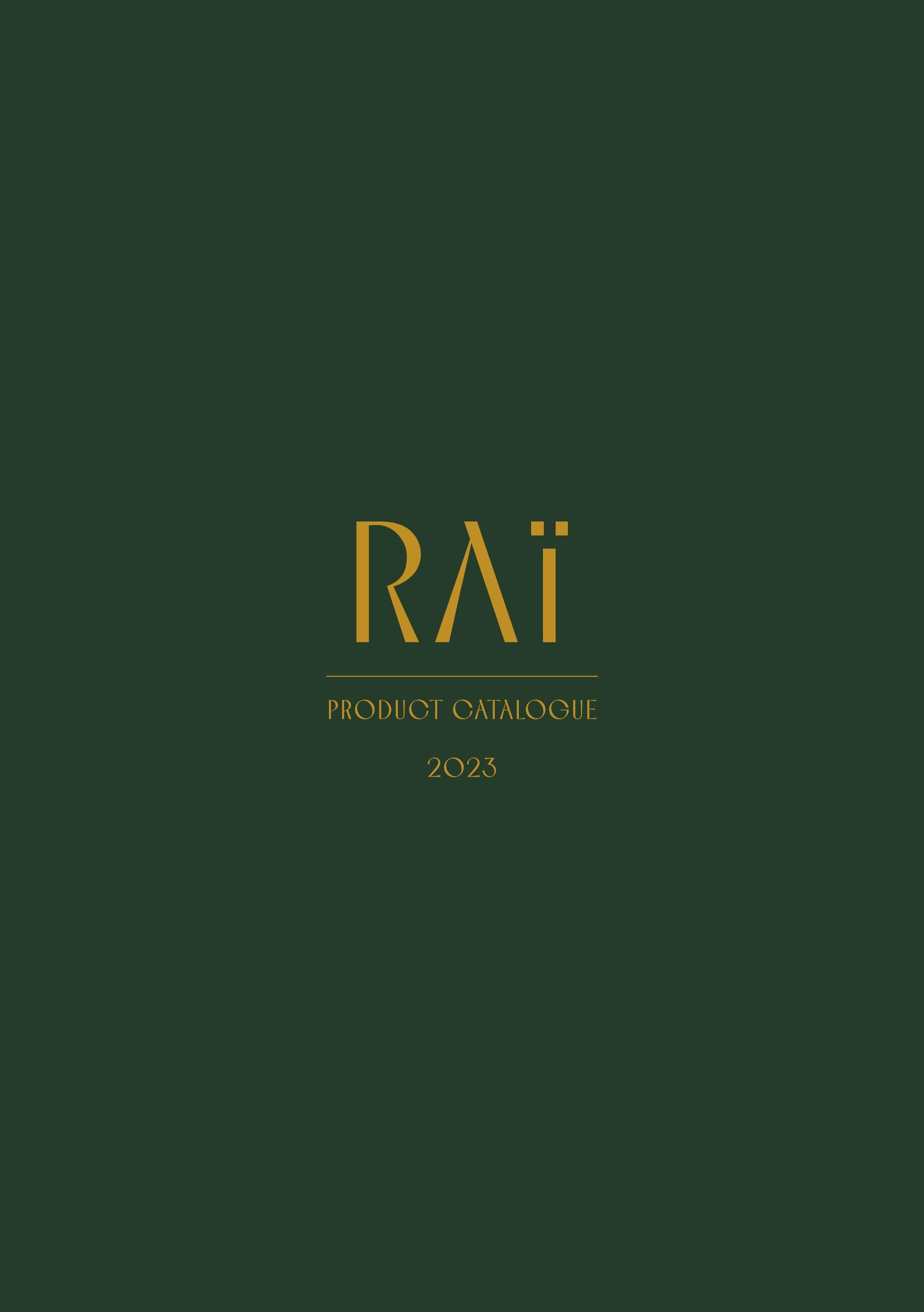 RAÏ Product Catalogue 2023 by Sevde Ataş - Issuu