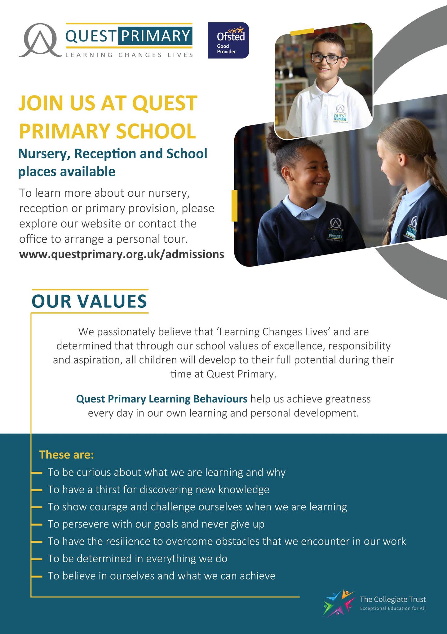 Quest Primary Flyer by Smarter Reach | Marketing for Schools - Issuu