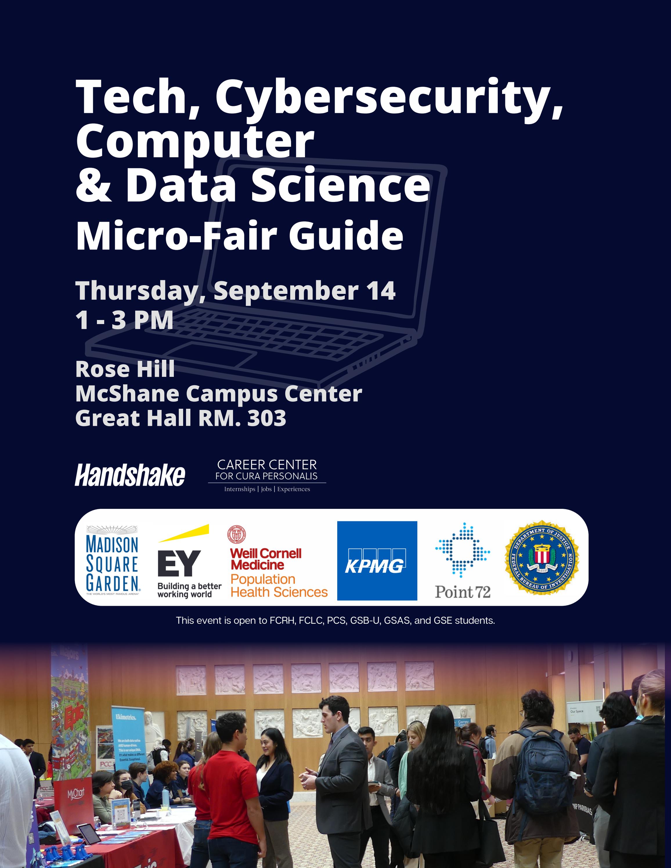 Tech, Cybersecurity, Computer & Data Science Micro-Fair Guide - Fall ...