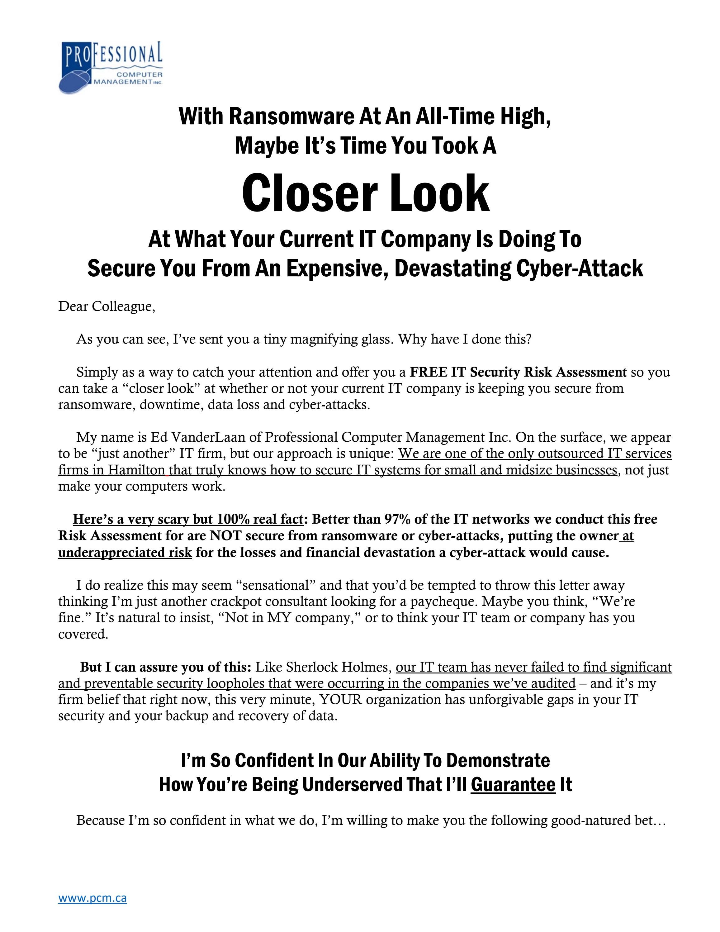PCM-Closer-Look-Pen-Test-Letter by Derek Brown - Issuu