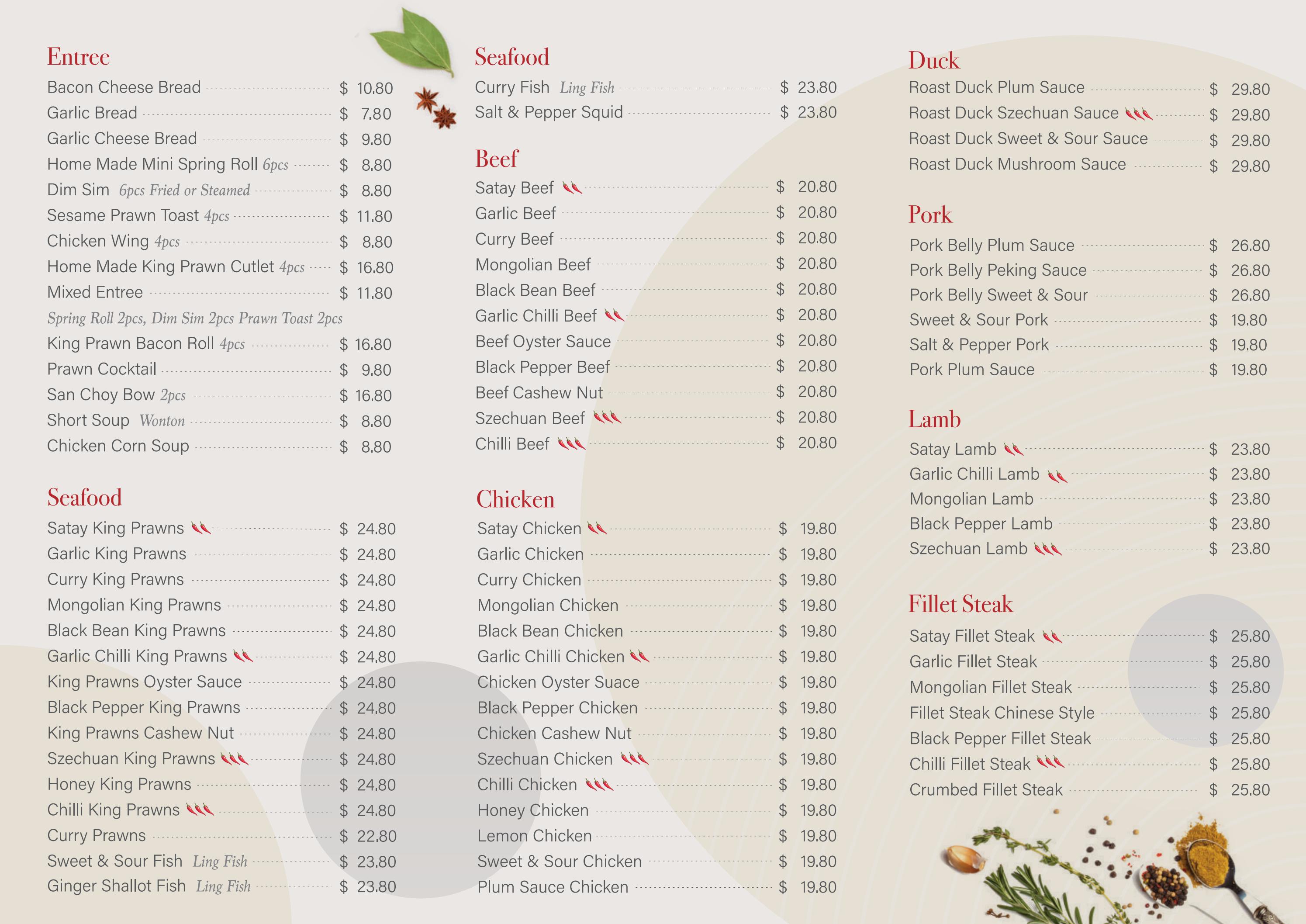 North Dubbo Take Away Menu by Daily Press Group - Issuu