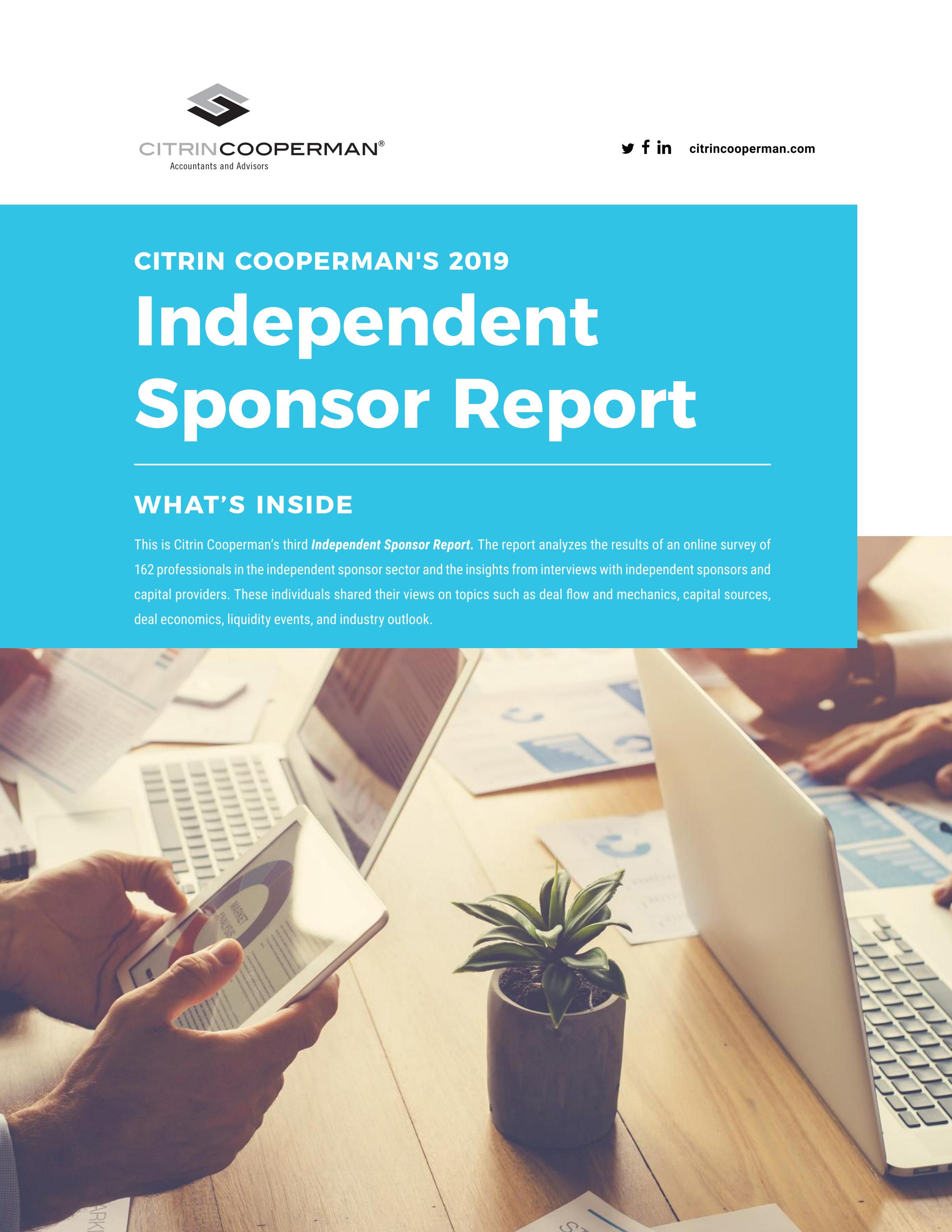 2019 Independent Sponsor Report - The Path Forward for Independent ...