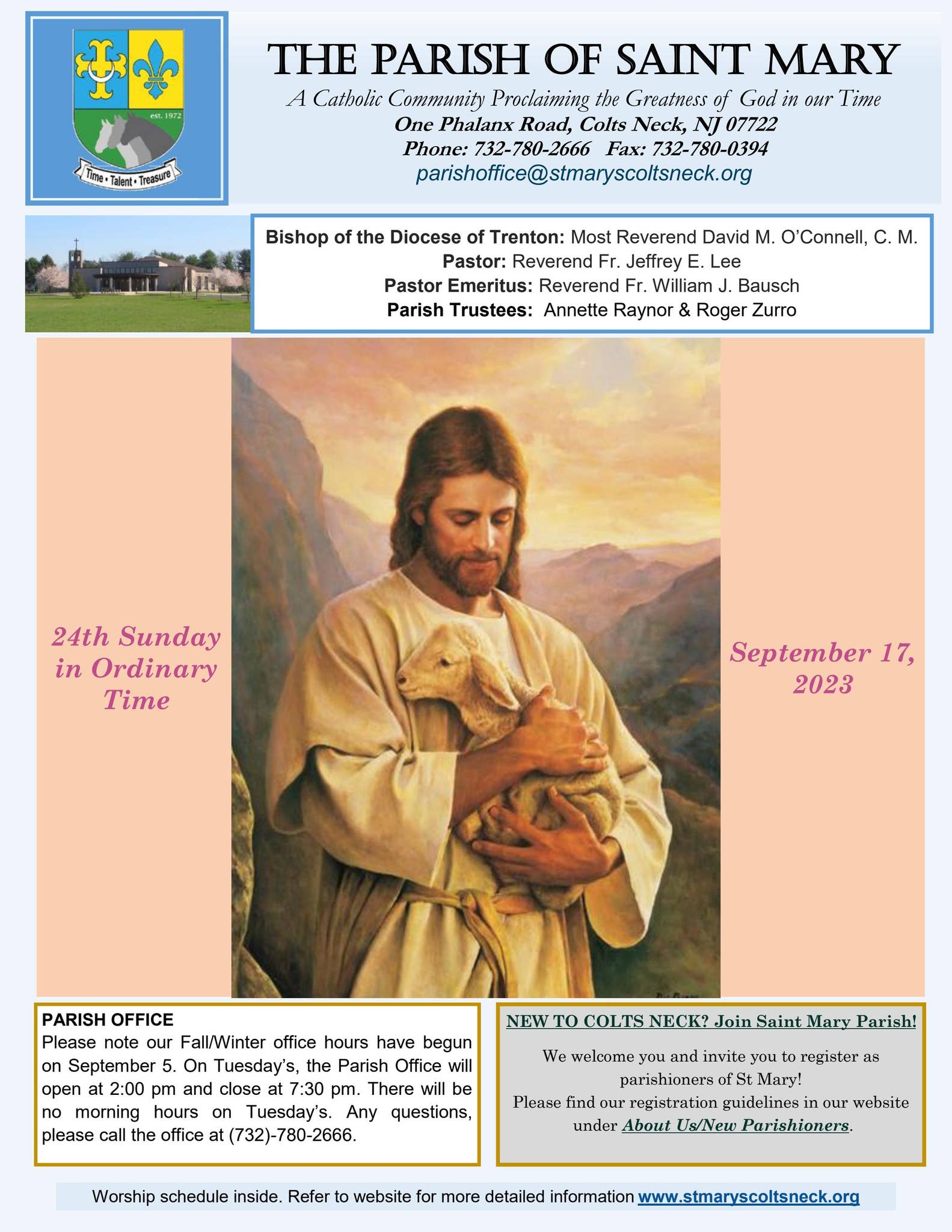September 17, 2023 - 24th Sunday in Ordinary Time by The Parish of Saint Mary - Issuu