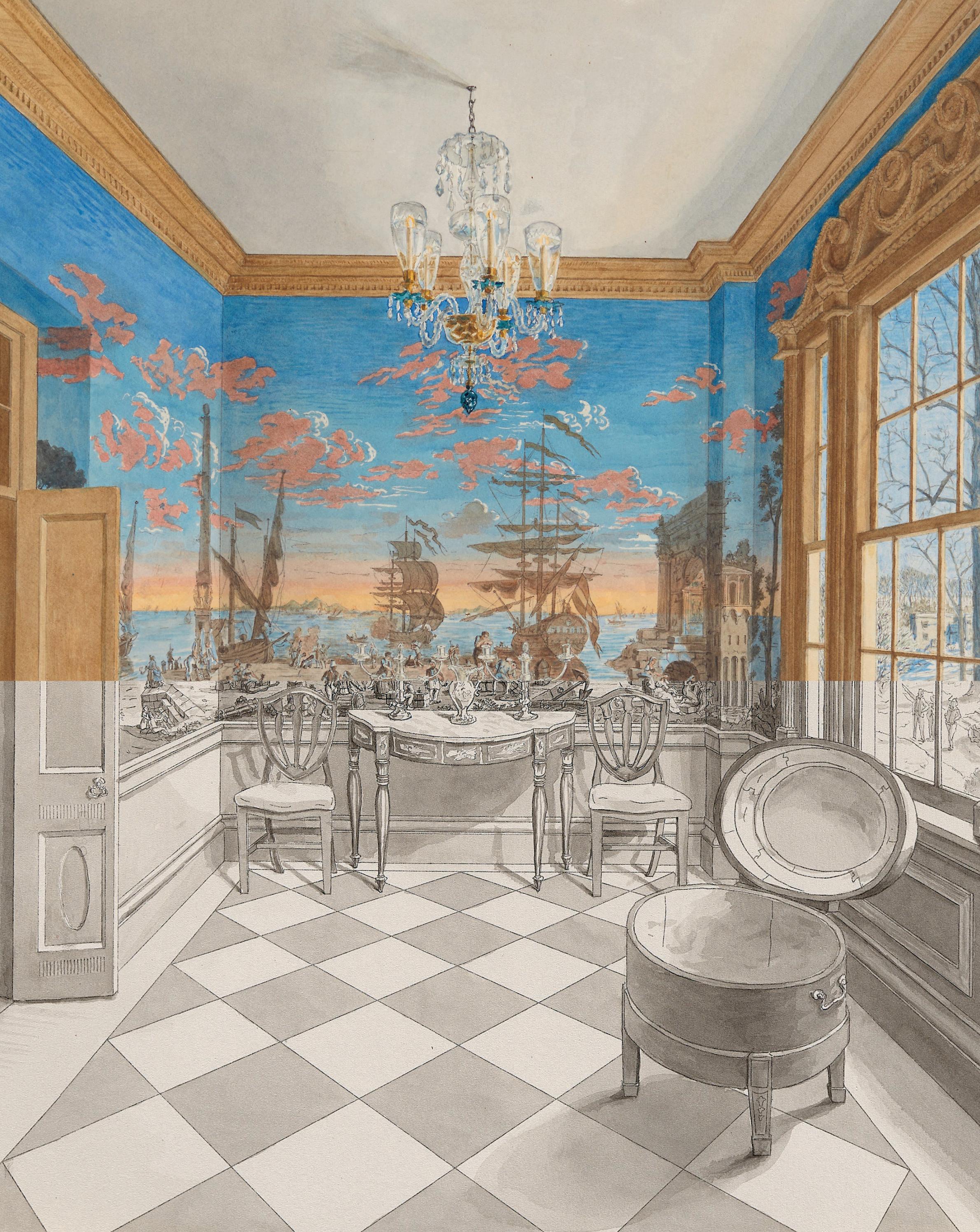 Scenic Microcosms: Wallpapered Rooms Painted by Andrew Raftery by RYAN ...
