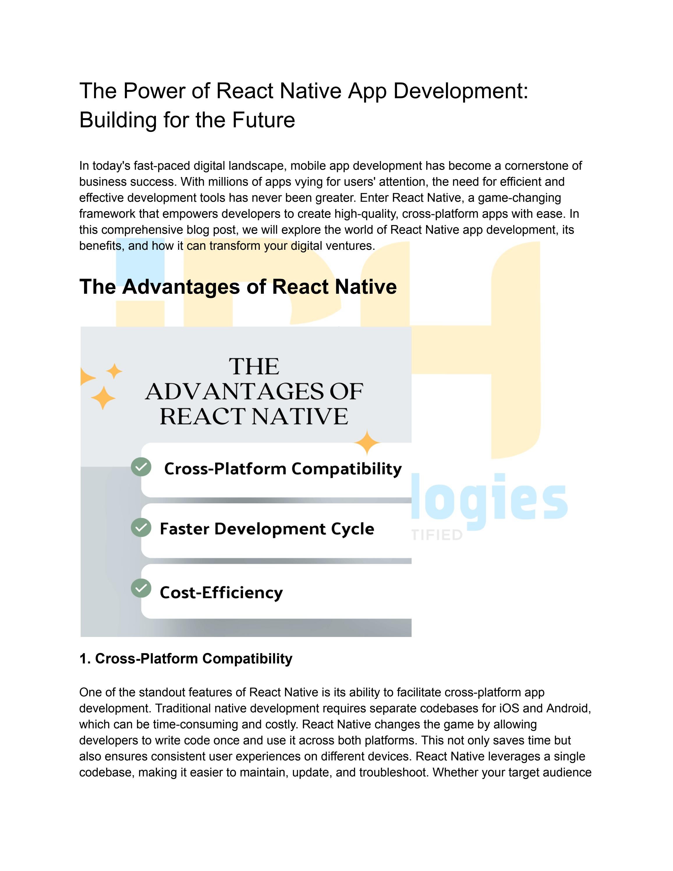 The Power of React Native App Development: Building for the Future by ...