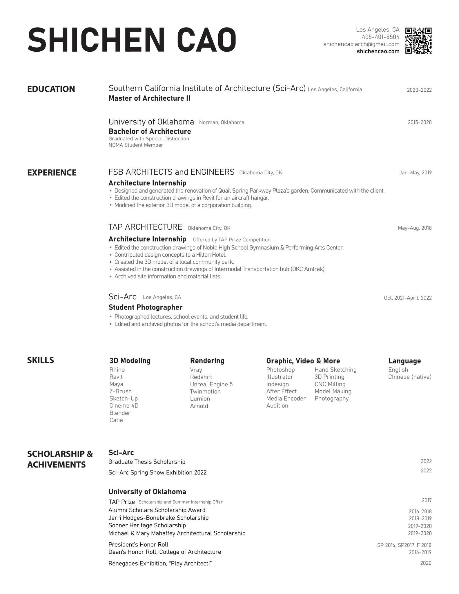 Shichen Cao Resume by shichen cao - Issuu
